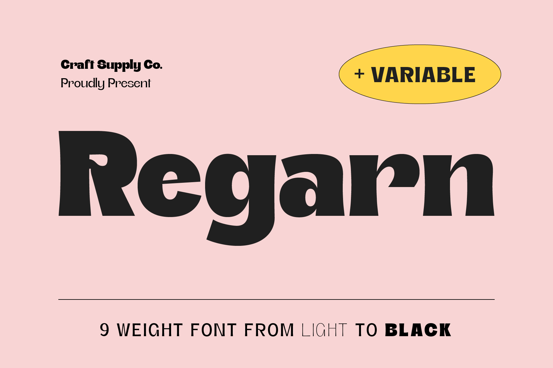 Regarn Font Family + Variable - Craft Supply Co