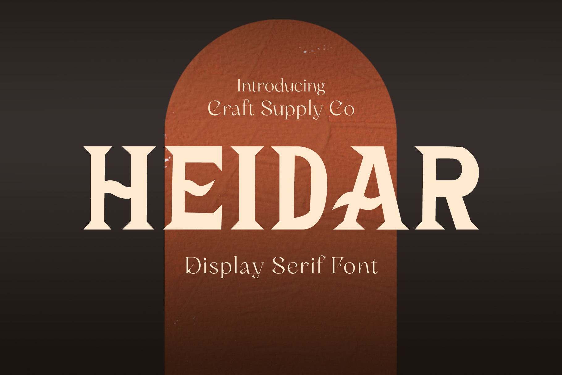 Heidar - Display Typeface - Craft Supply Co