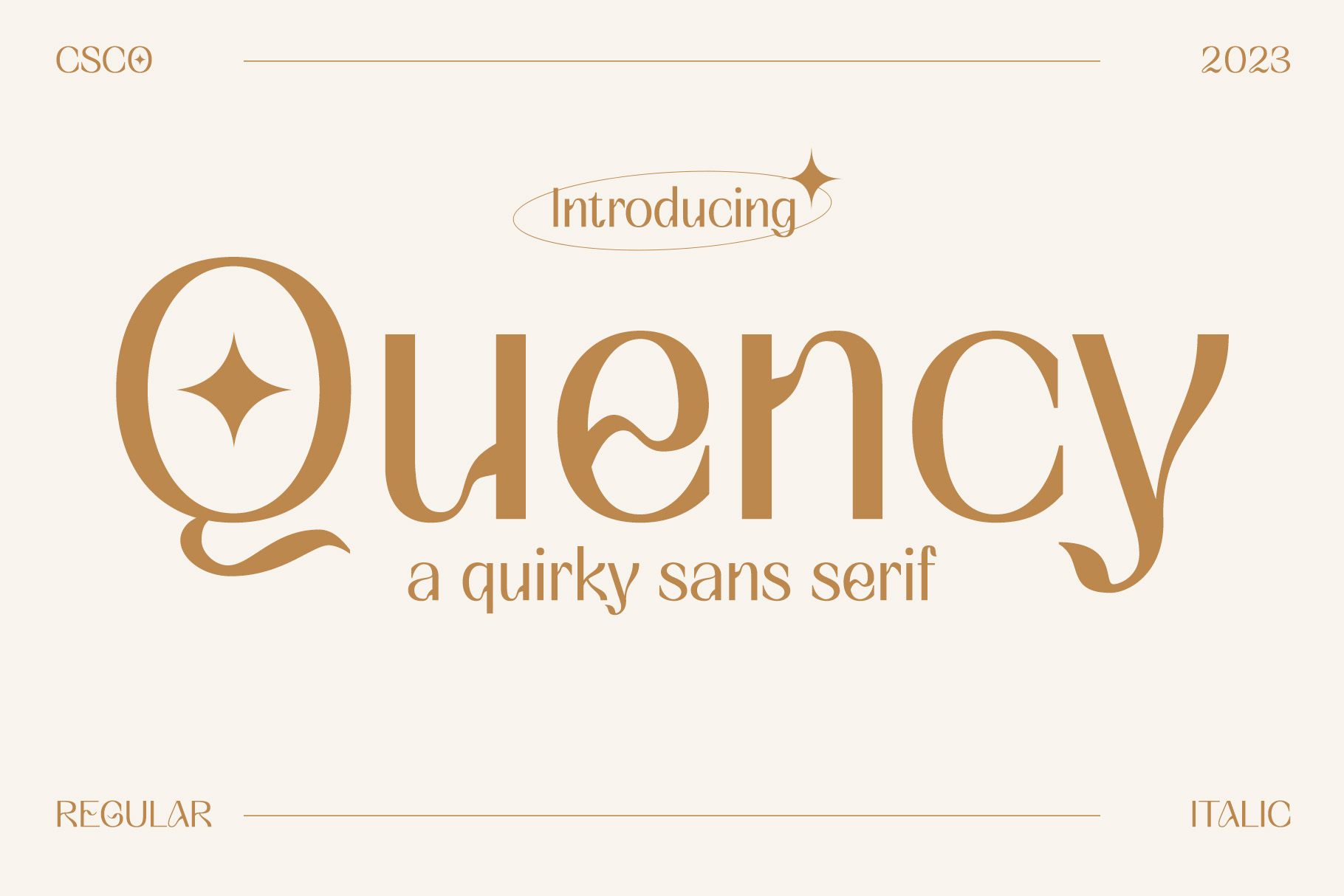 Quency - Quirky Sans Serif - Craft Supply Co
