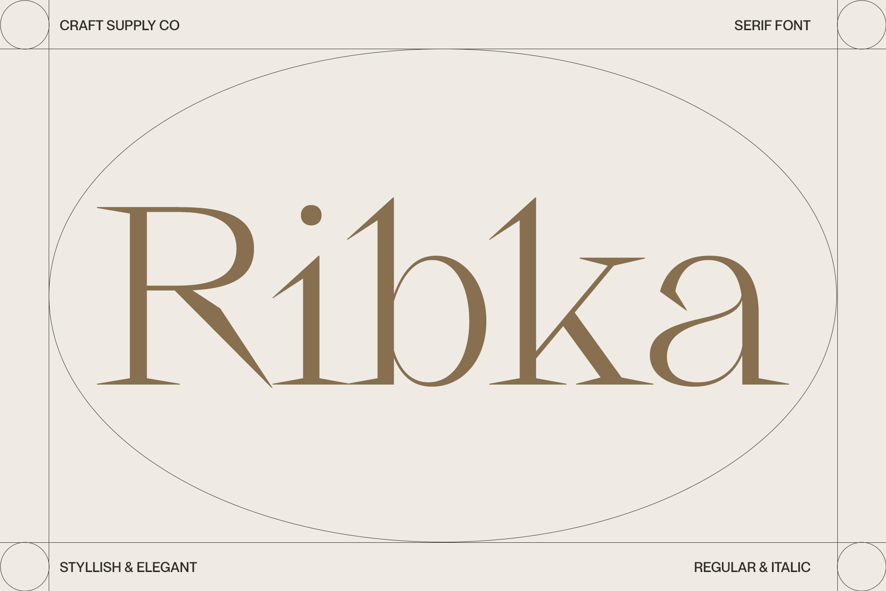 Discover Timeless Sophistication with Ribka Pointed Serif Font- Craft ...