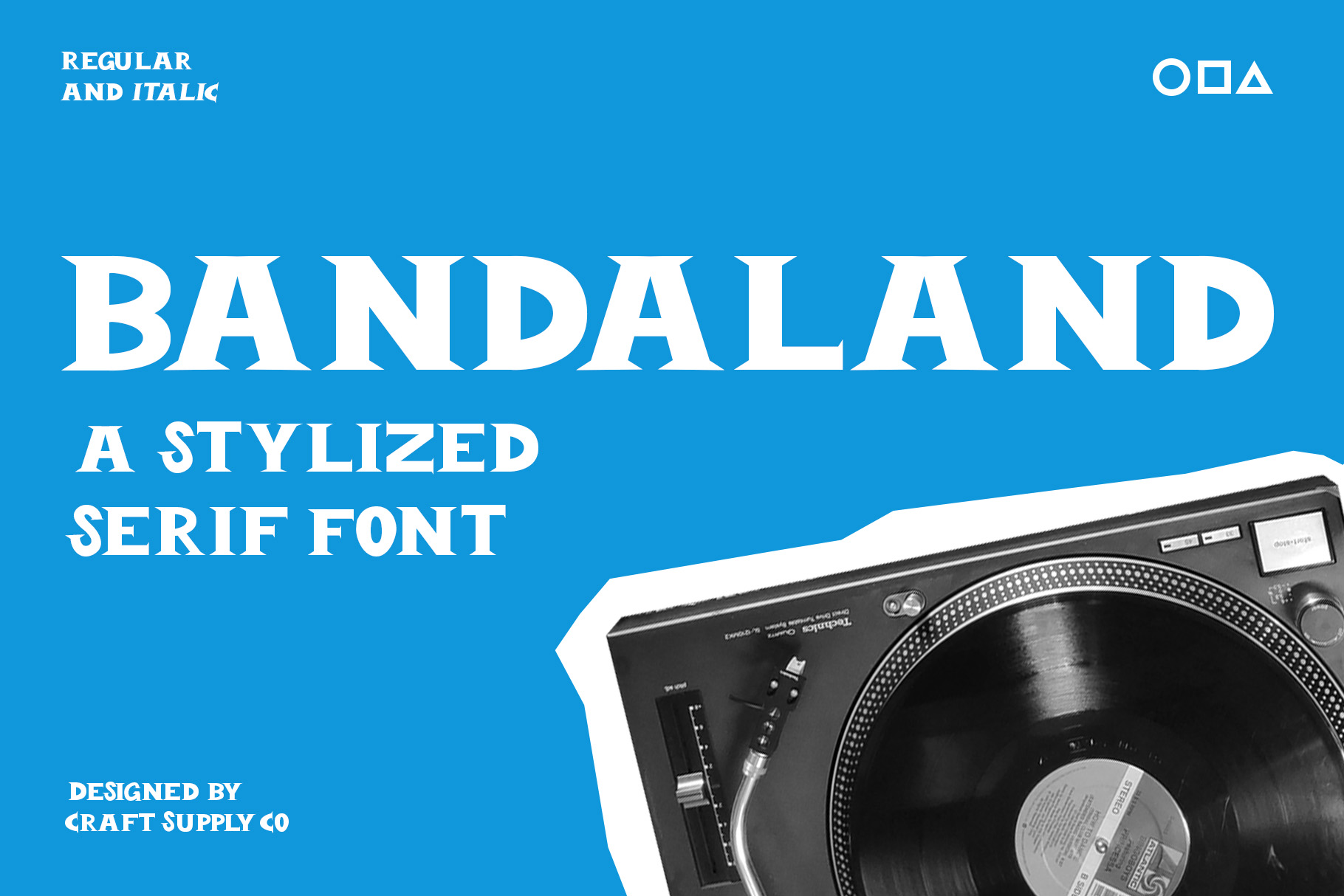 Bandaland: The Bold Serif Typeface for Impactful Design - Craft Supply Co