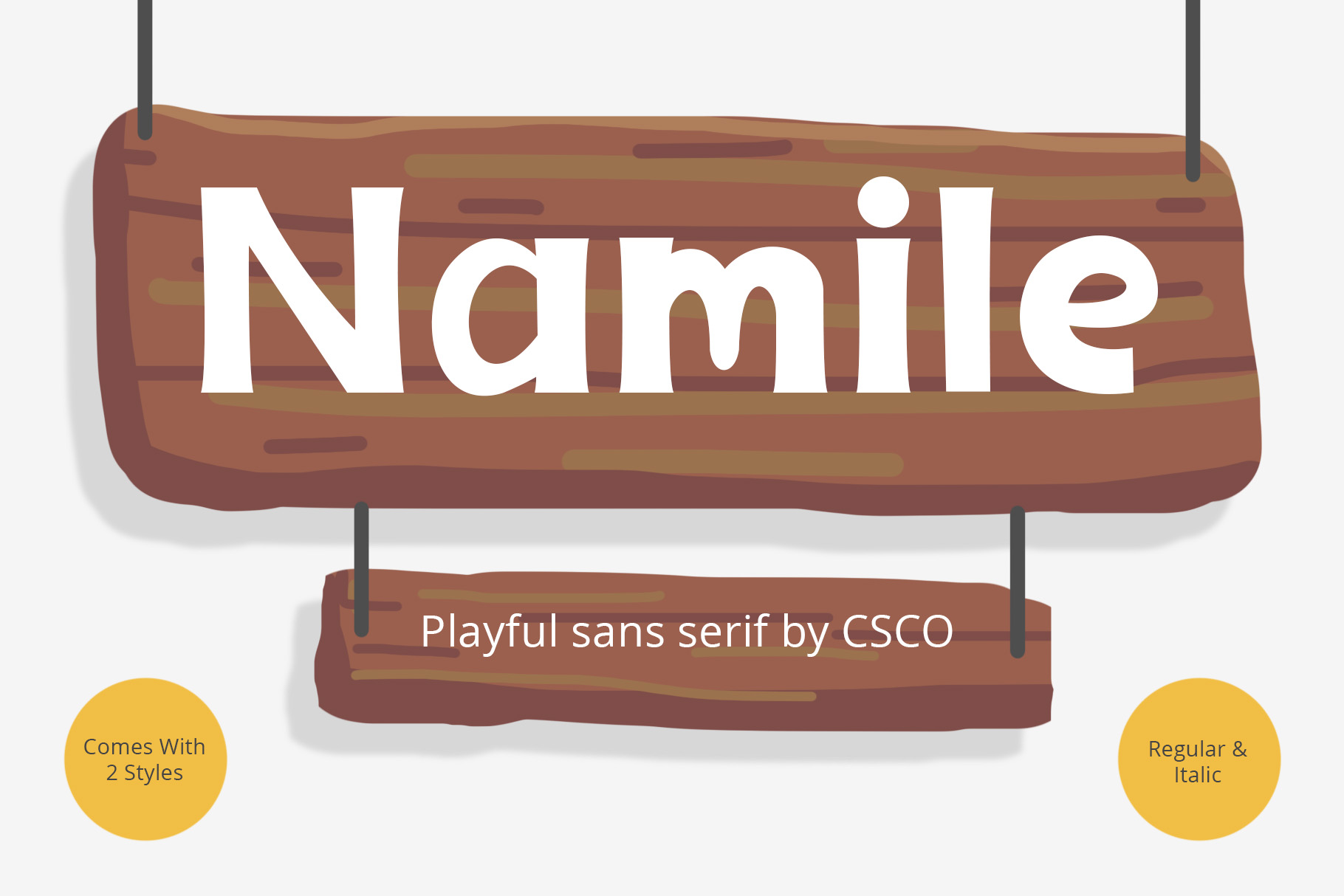 Namile - A Playful Sans Serif Typeface - Craft Supply Co