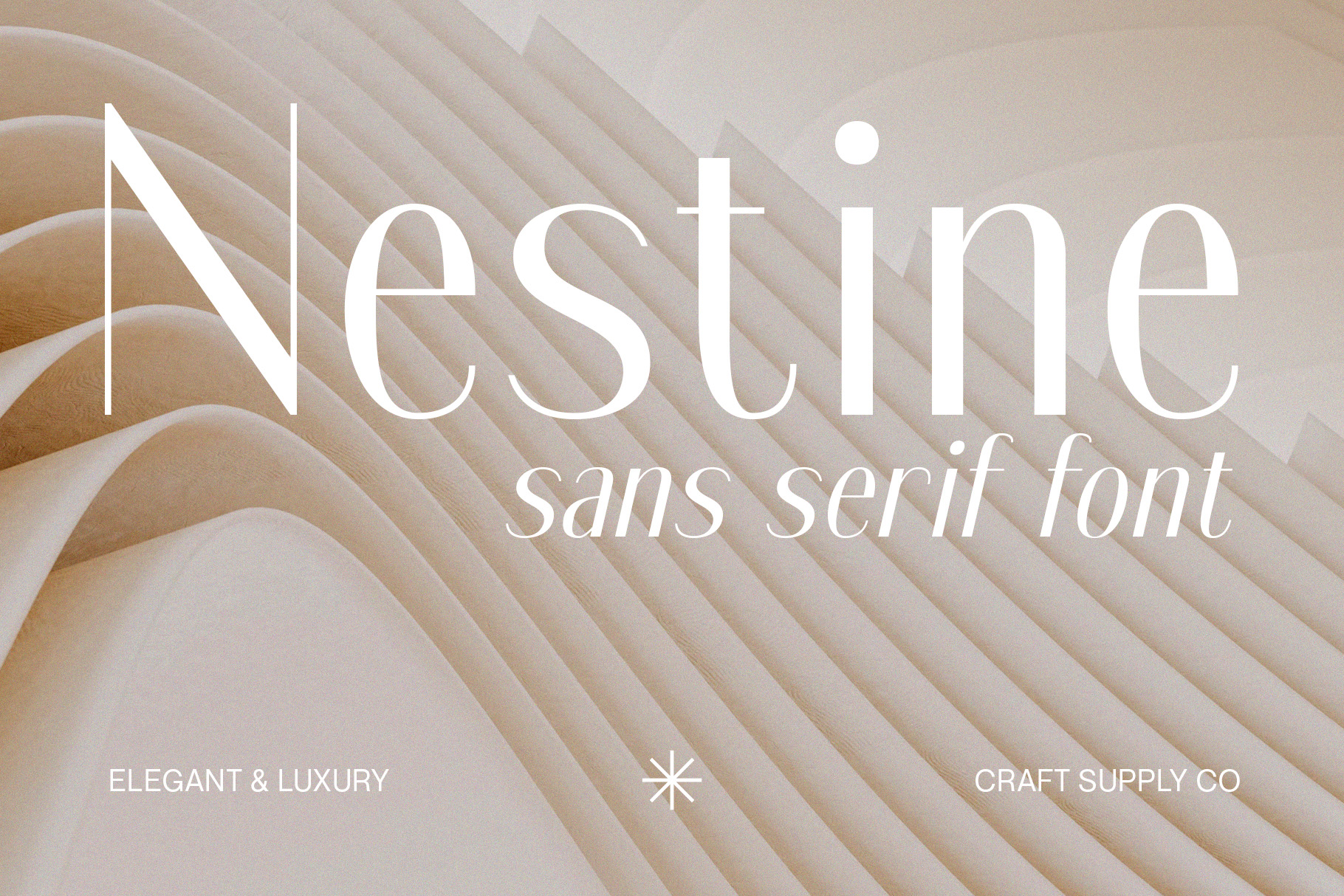 Nestine - Elegant Sans Serif: Epitome of High-Contrast Elegance - Craft Supply Co