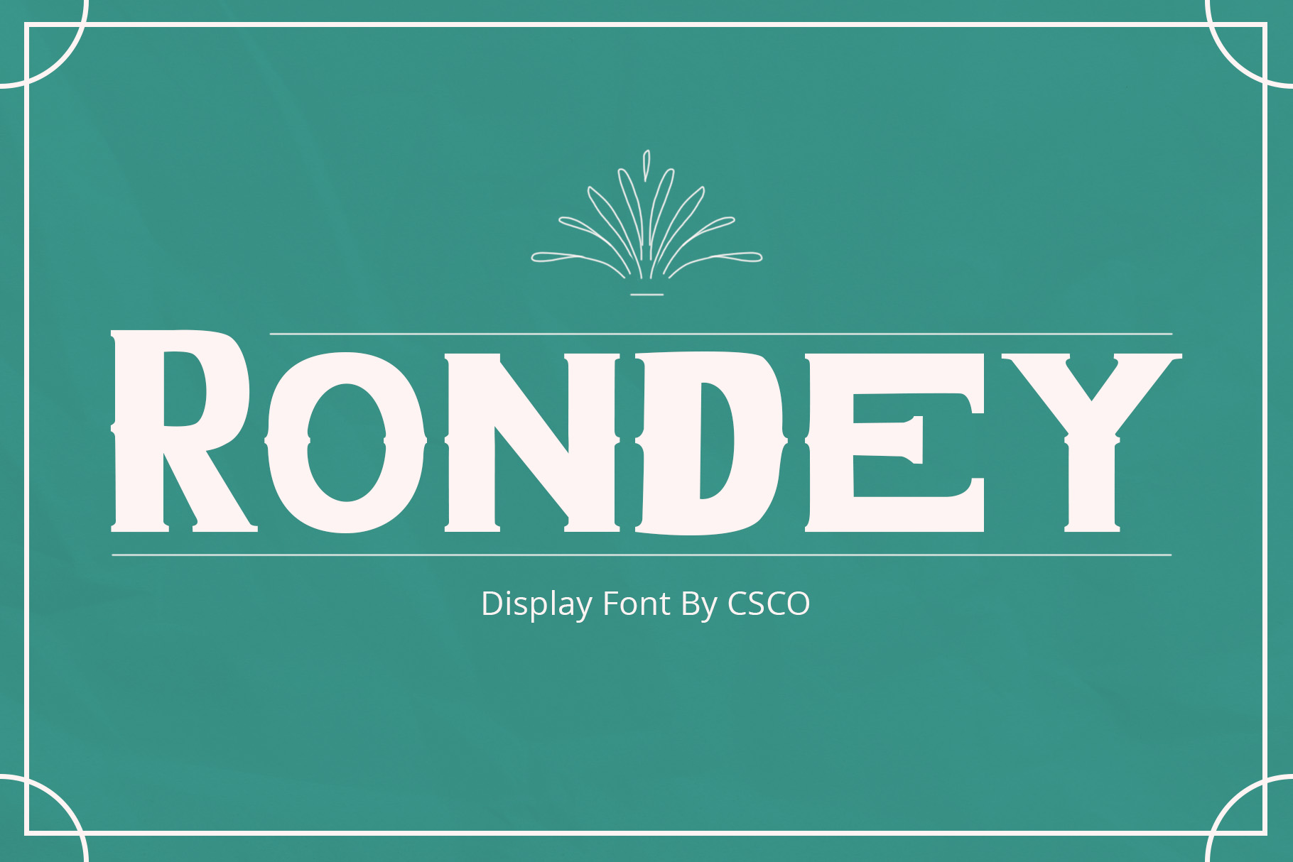 Rondey - Captivating Display Font with a Unique Twist - Craft Supply Co