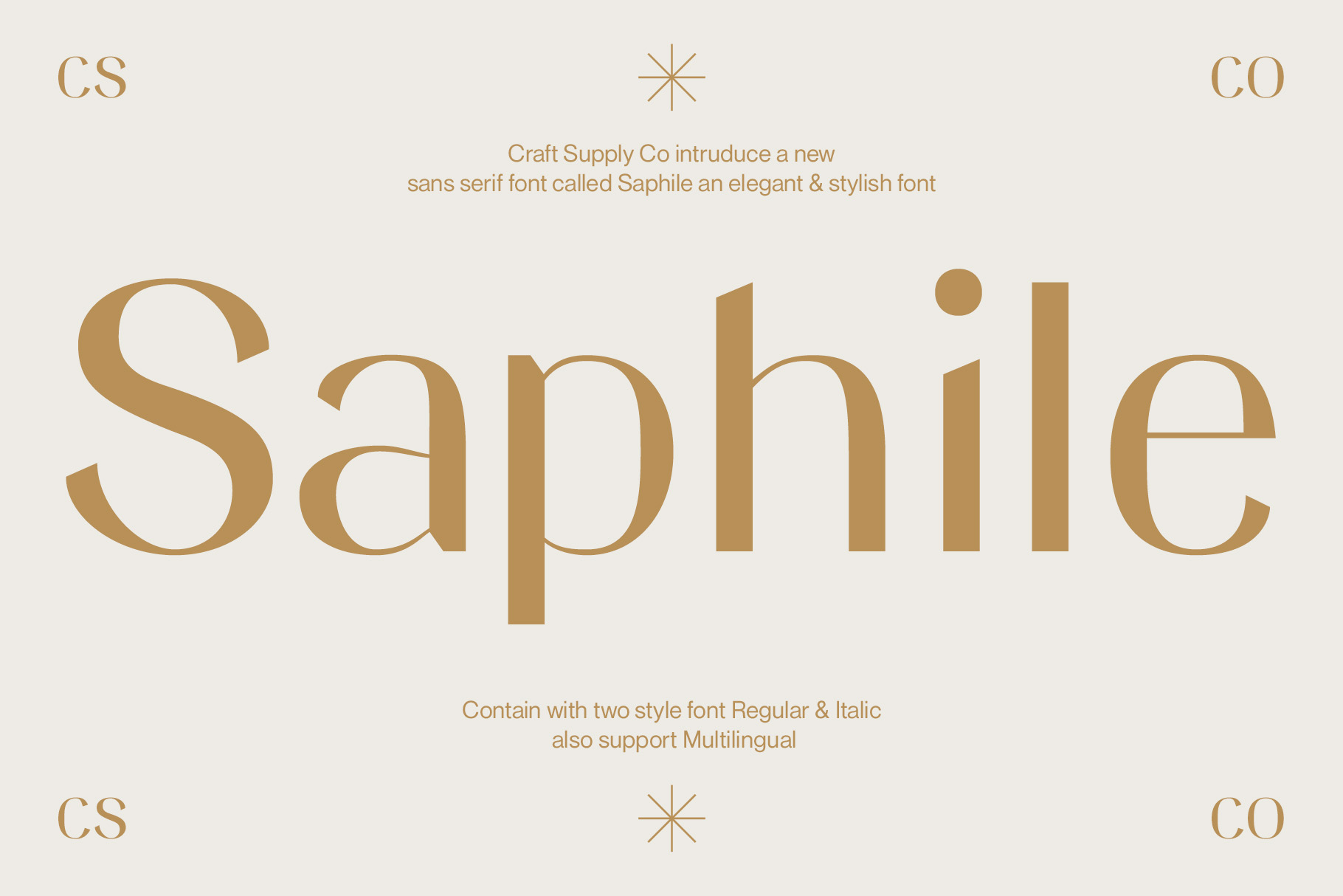 Saphile - The Epitome of Elegance in Sans Serif Fonts - Craft Supply Co