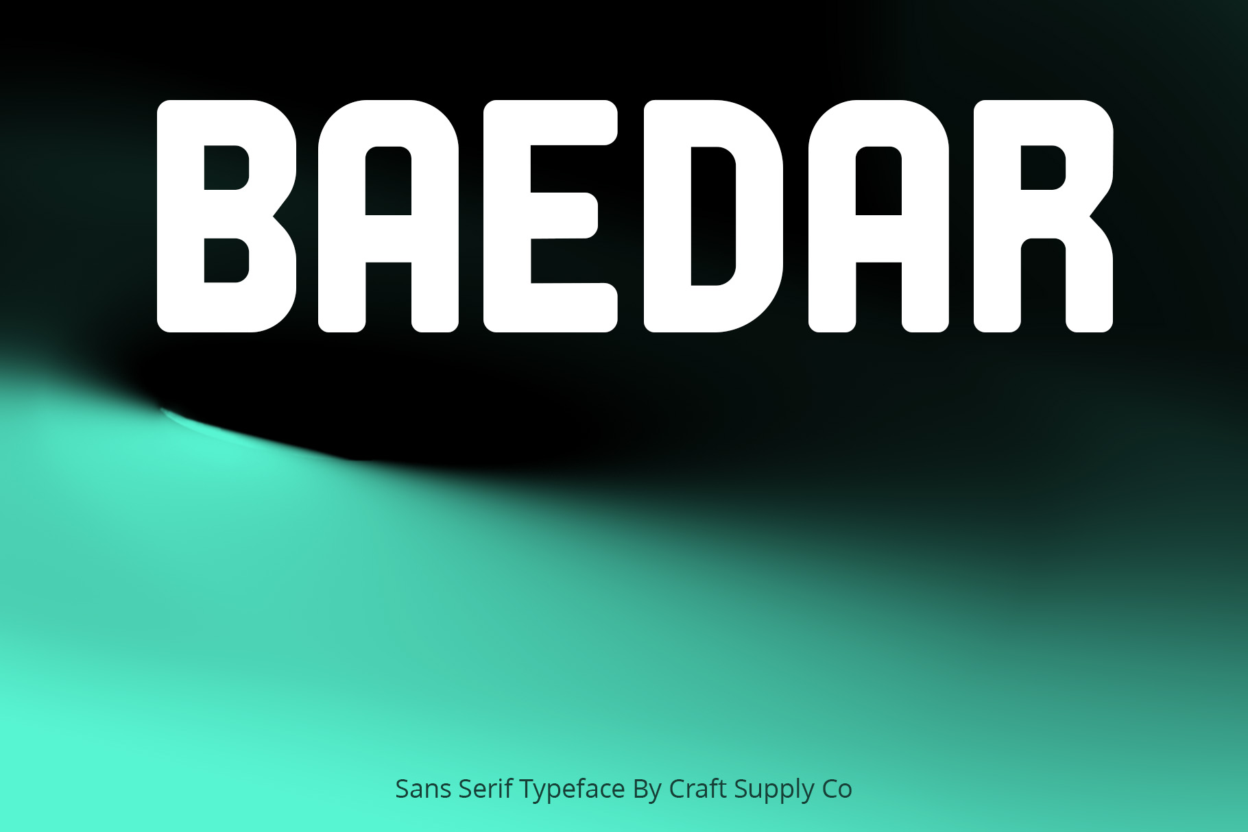 Baedar - Bold Rounded Sans Serif Font: Bold and Friendly - Craft Supply Co