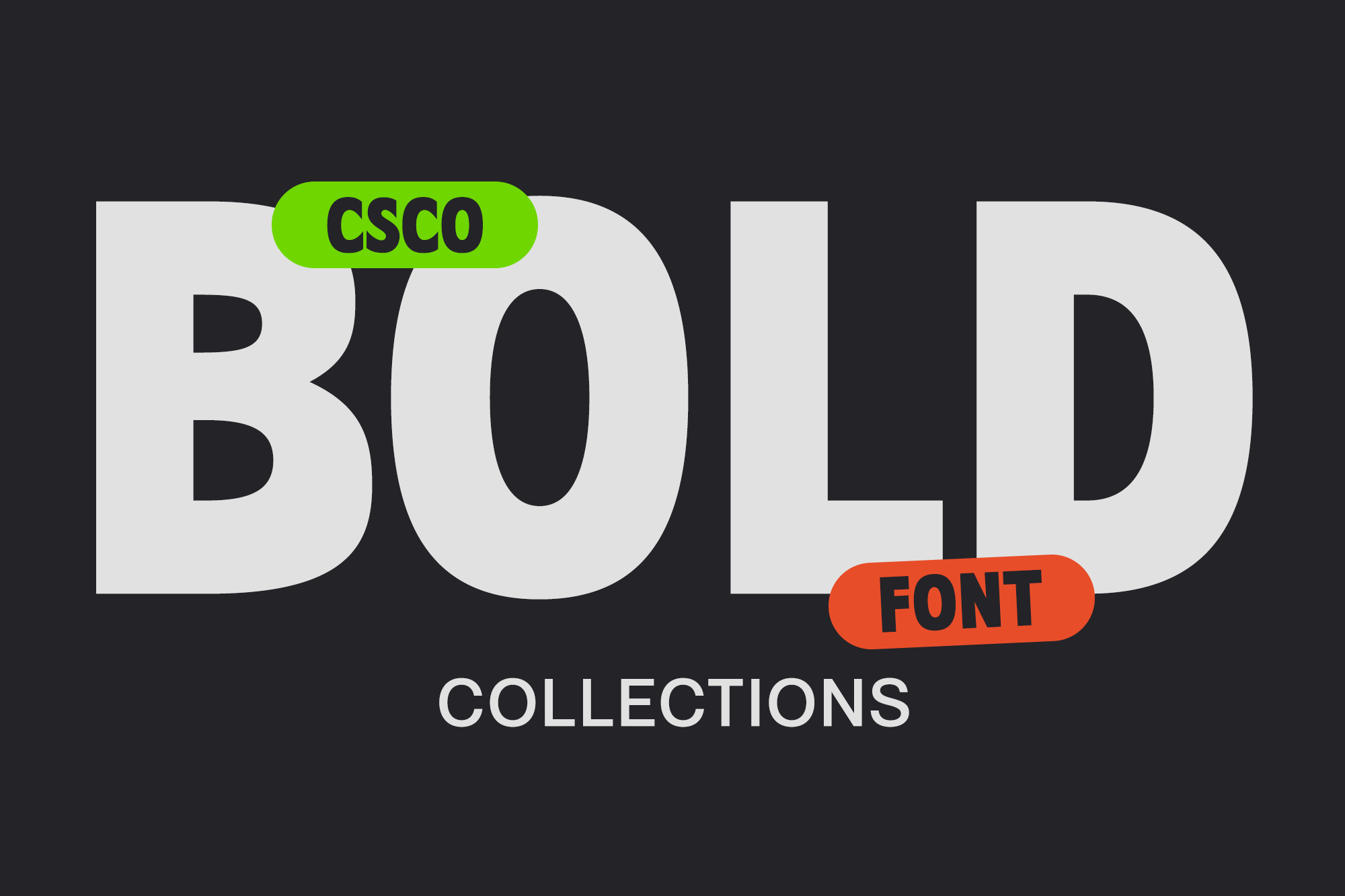 Bold Font Collections - Craft Supply Co