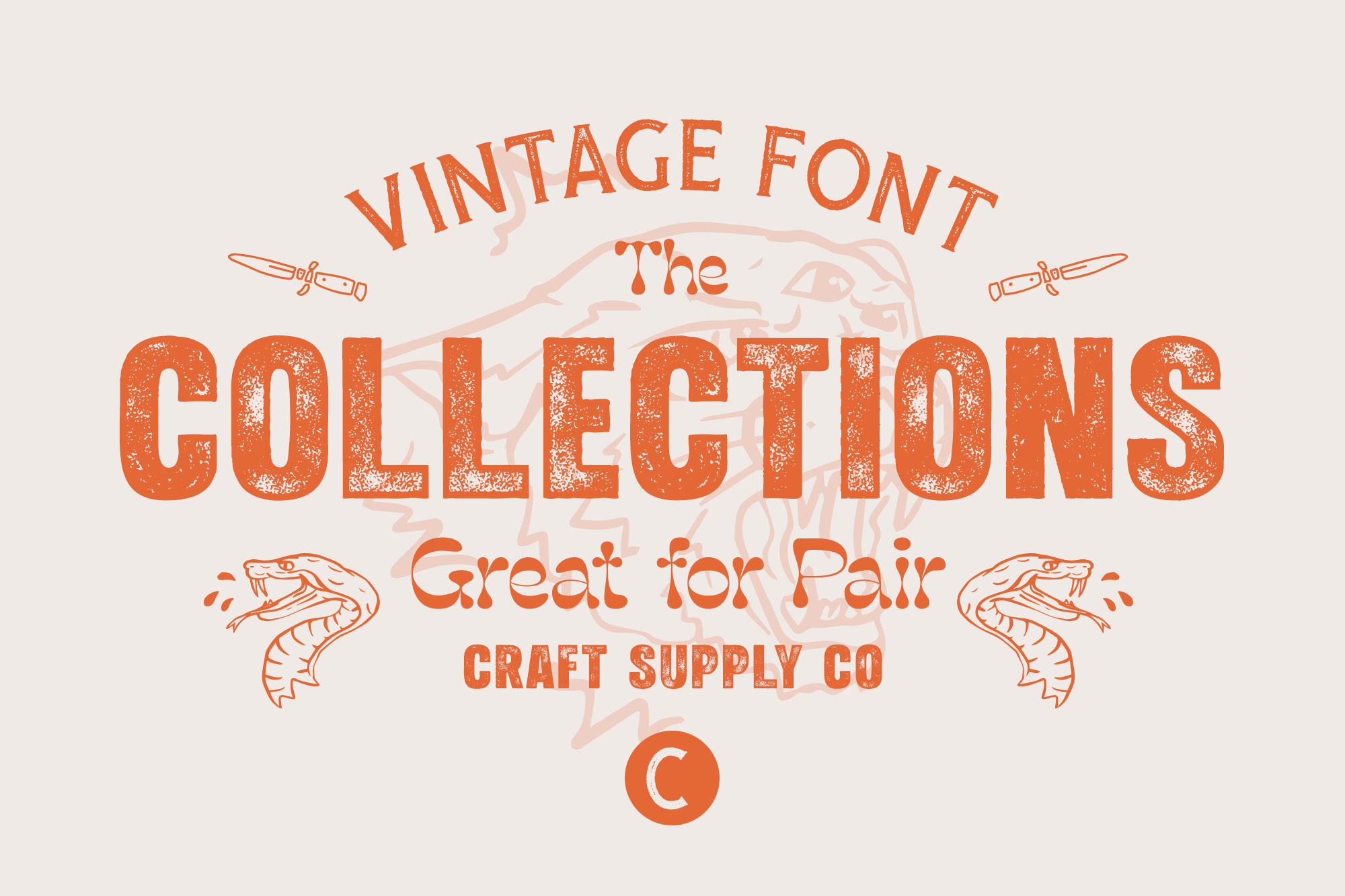 Vintage Font Collections - Craft Supply Co