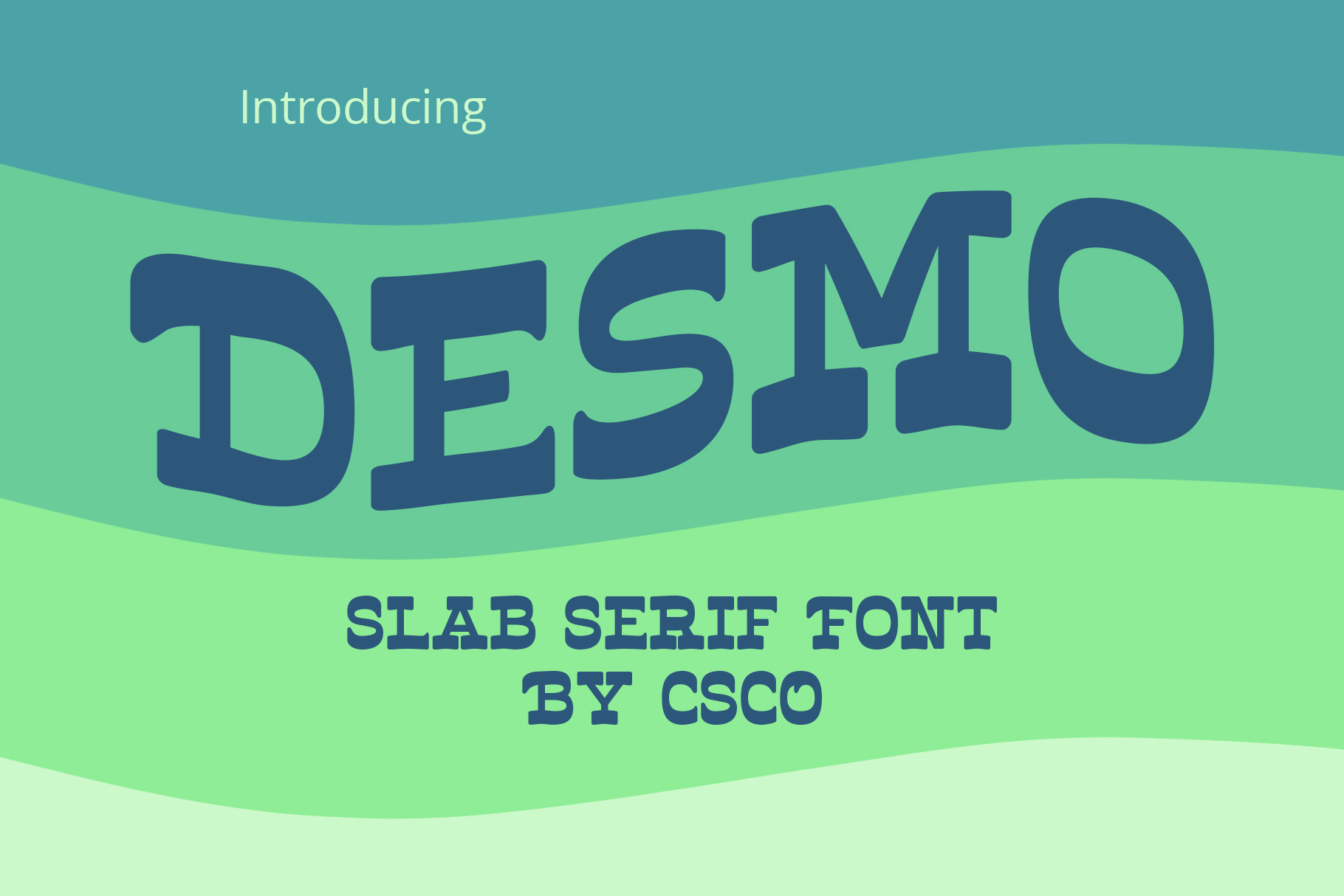 Desmo: The Distinctive Reversed Contrast Slab Serif Font - Craft Supply Co