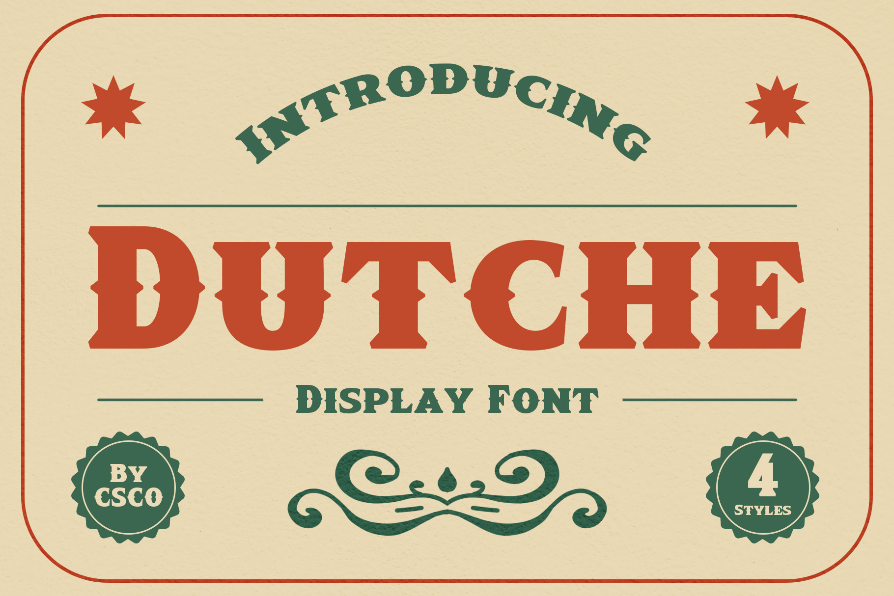 Dutche Display Serif - Bold Masculinity in Typography - Craft Supply Co