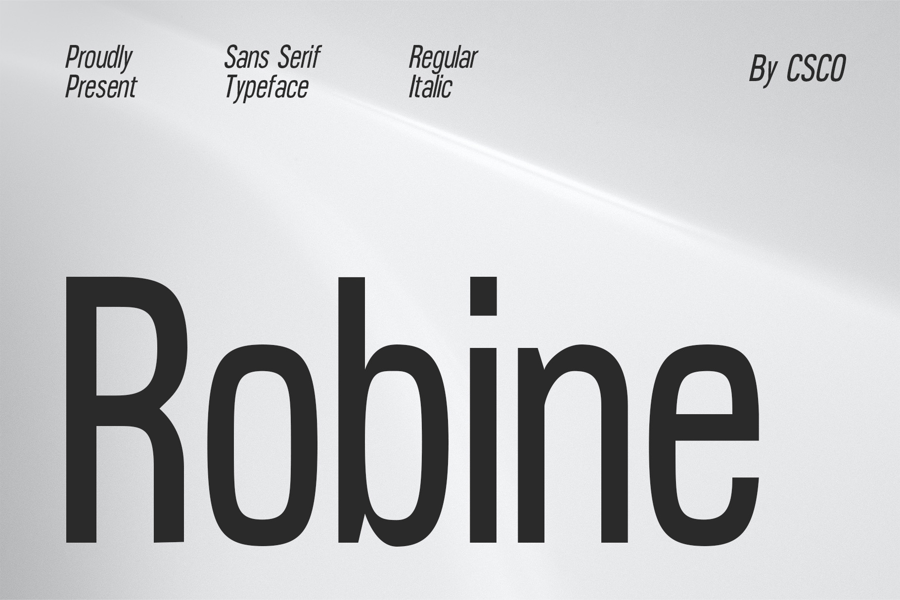 Robine Condensed Sans Serif Font: Stylish Typeface - Craft Supply Co