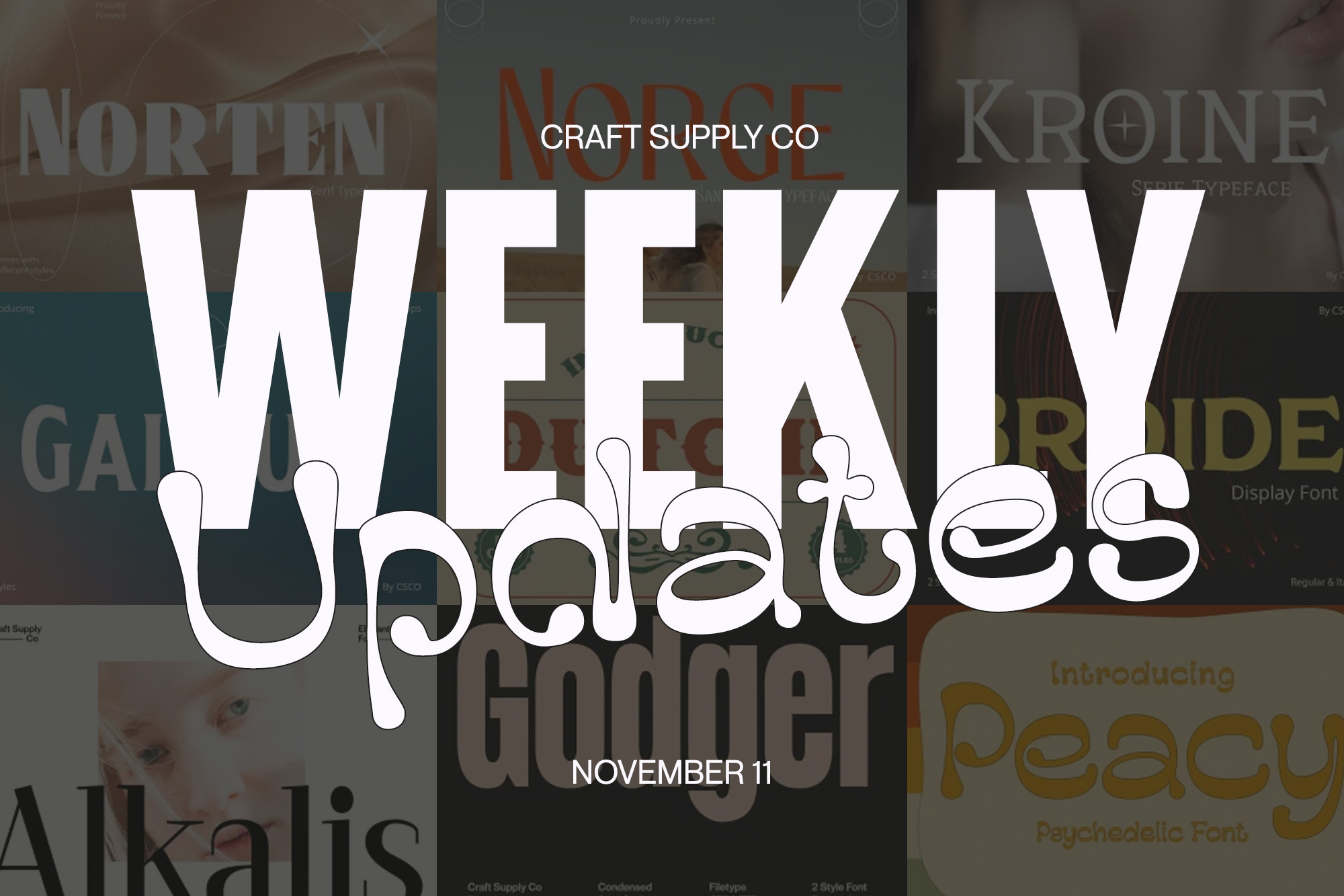 Weekly Updates - November 11 - Craft Supply Co