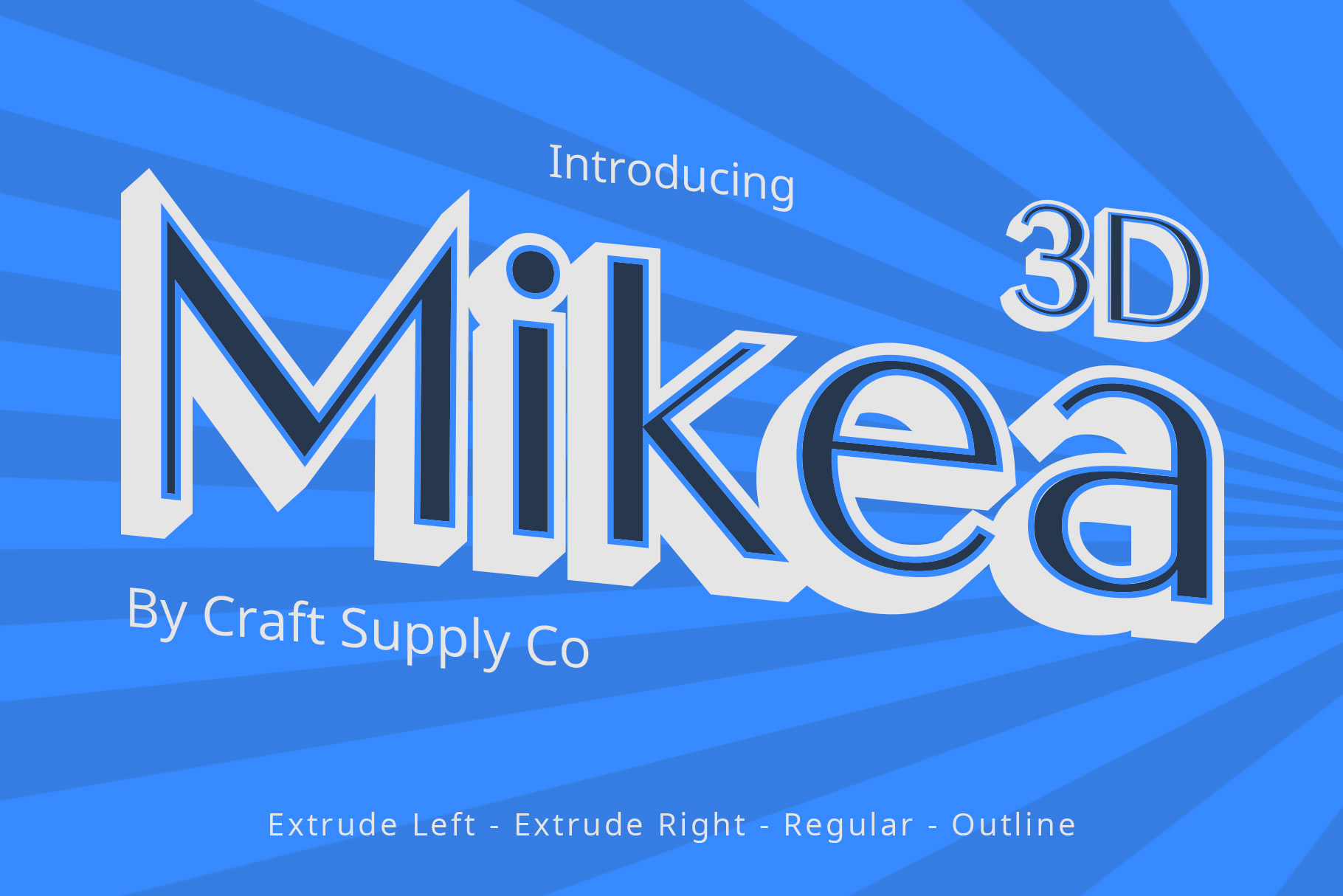 Mikea 3D Font: Elevate Your Designs with Innovative Effect - Craft ...