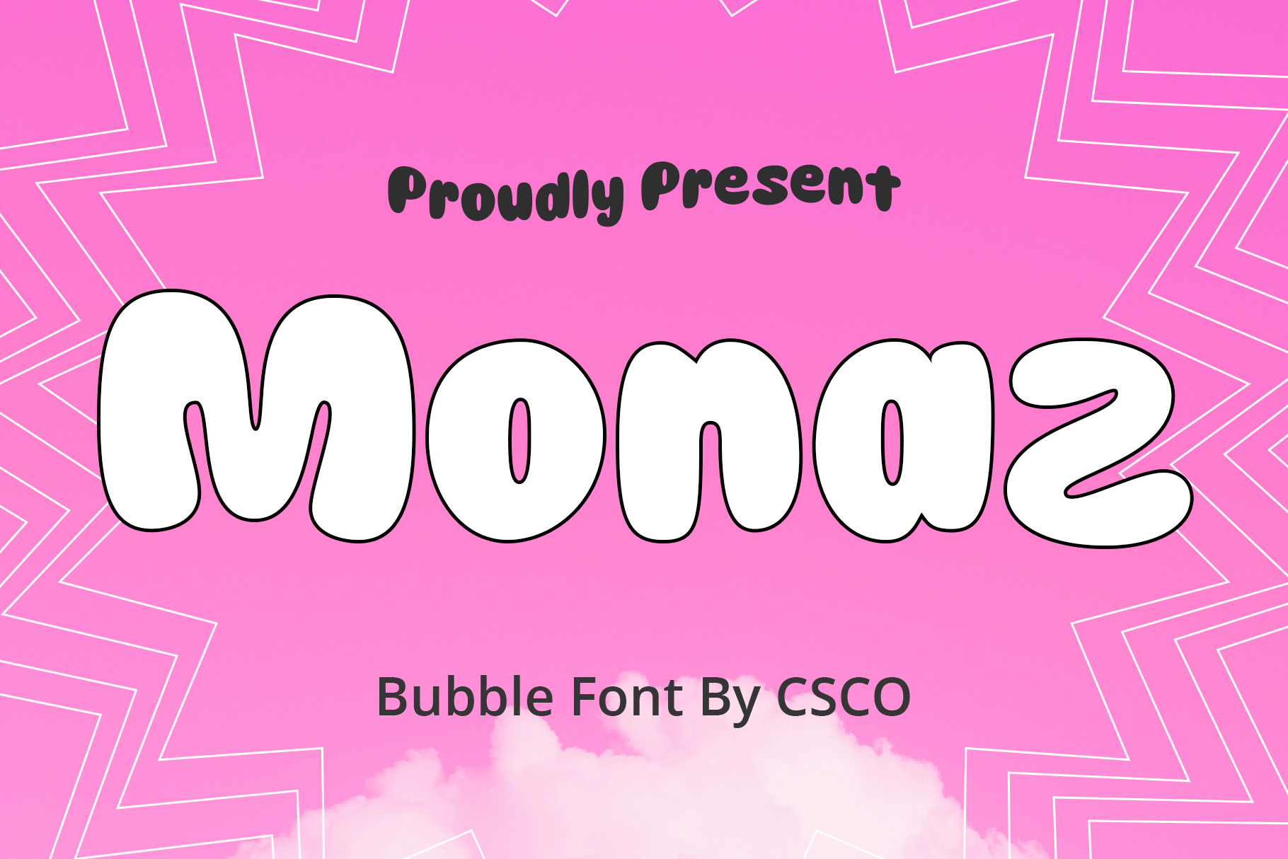 Monaz Bubble Font - Capturing Playfulness in Every Design - Craft Supply Co