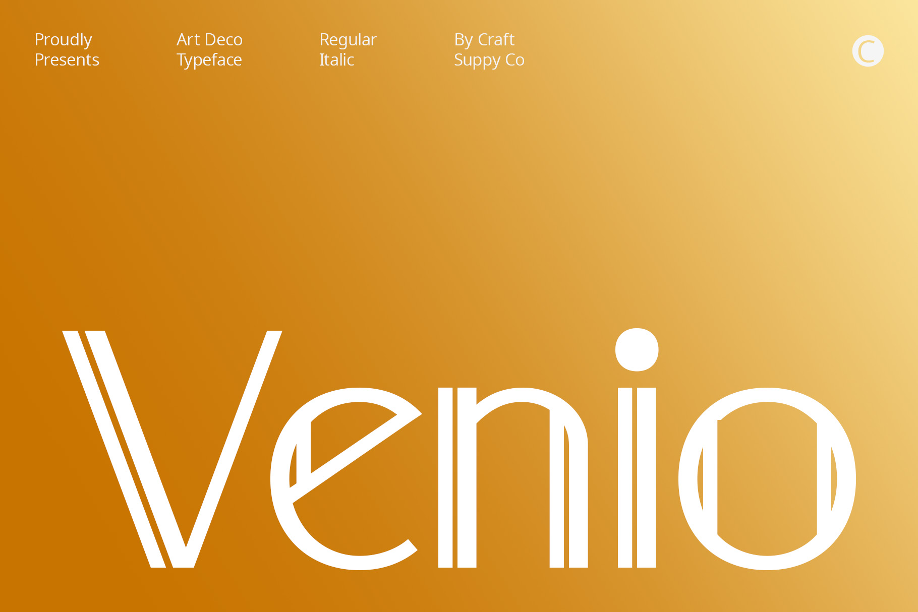 Elevate Display Typography with Venio: A Double Line Font - Craft Supply Co