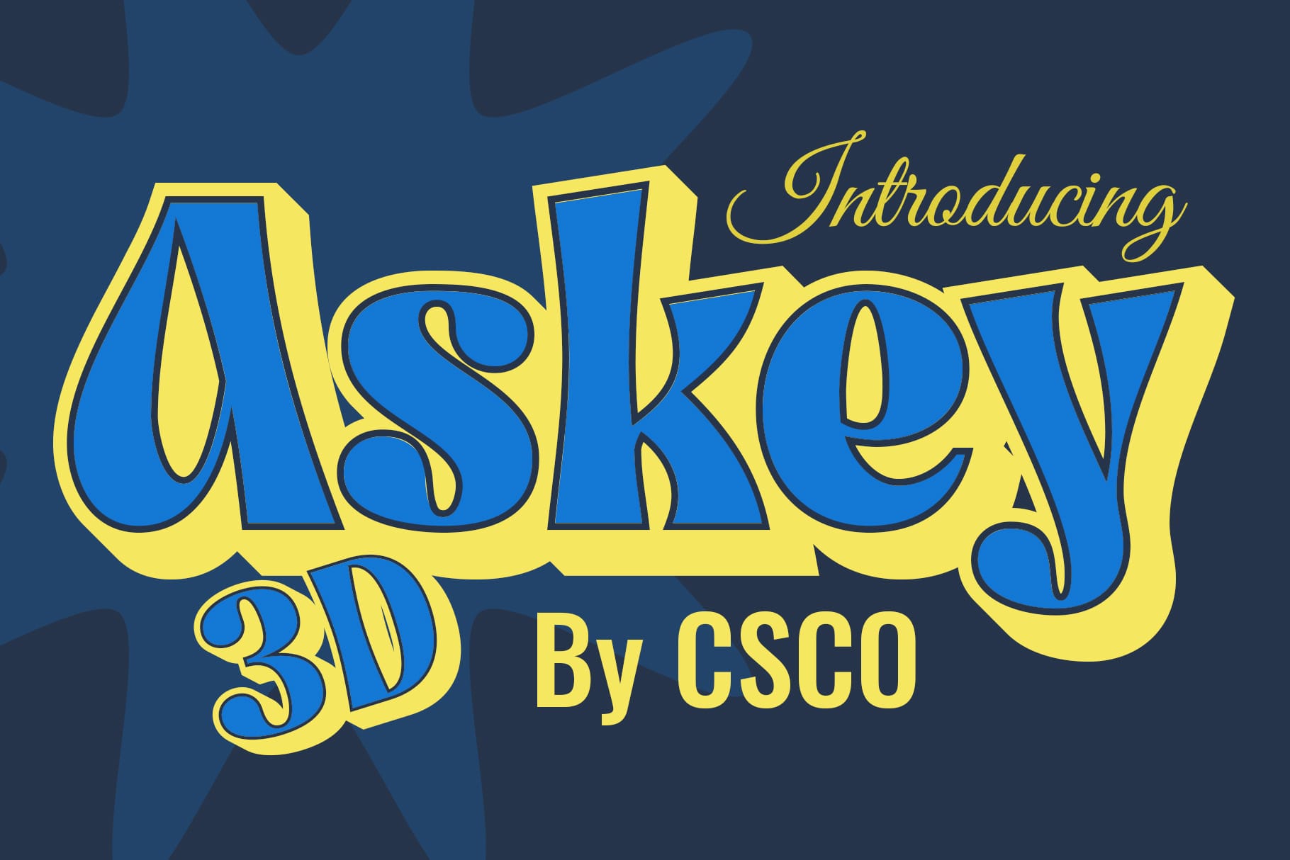 Askey 3D Font: A Funky Fusion of Style and Thrilling Depth - Craft ...