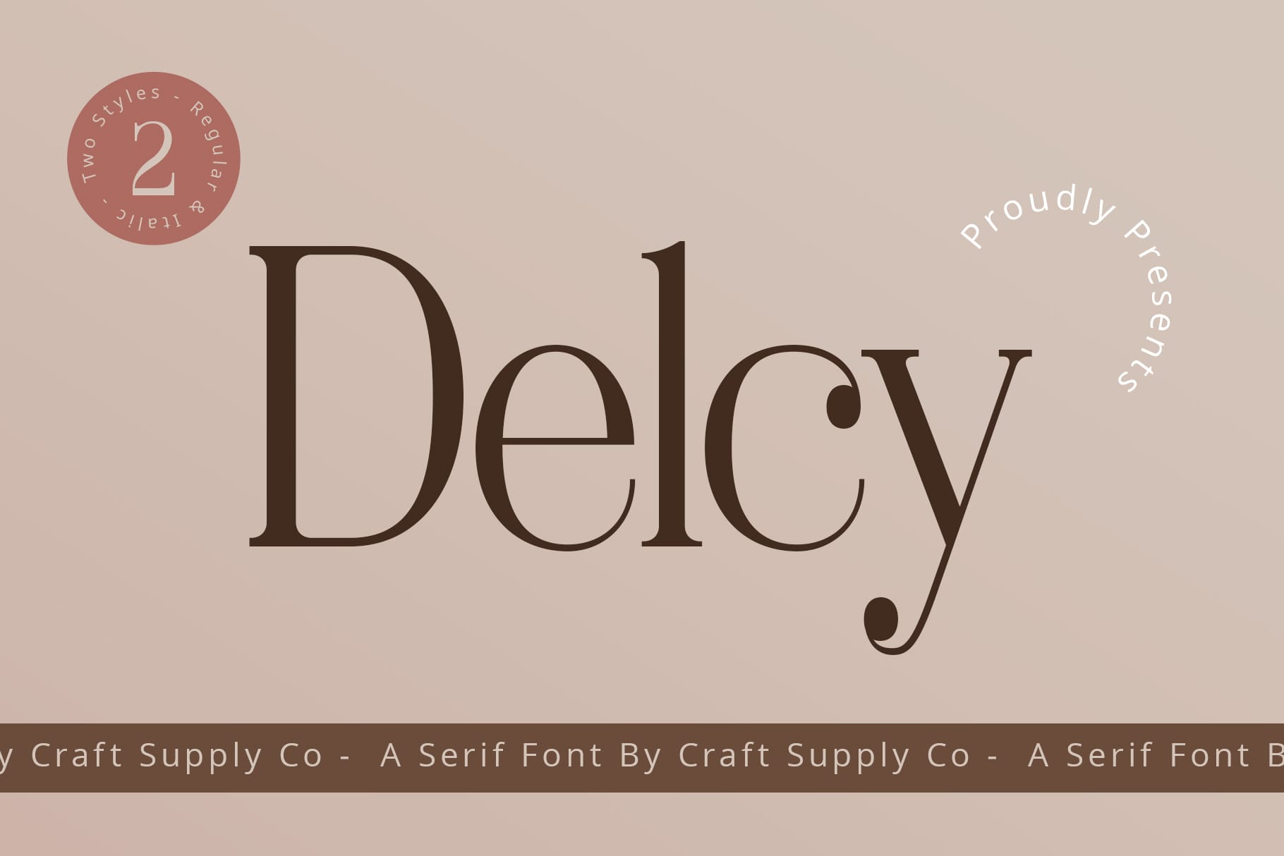 Delcy Font: Timeless Elegance in Modern Serif Design - Craft Supply Co