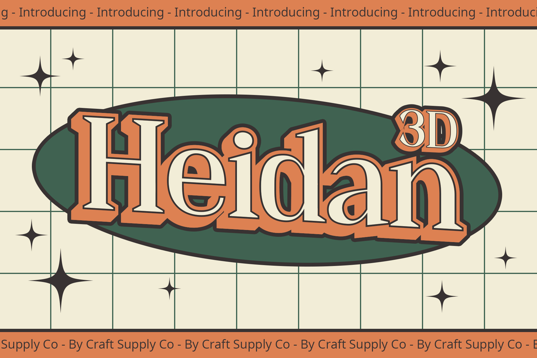 Heidan 3D Font: Classic Sophistication in Serif Typography - Craft ...