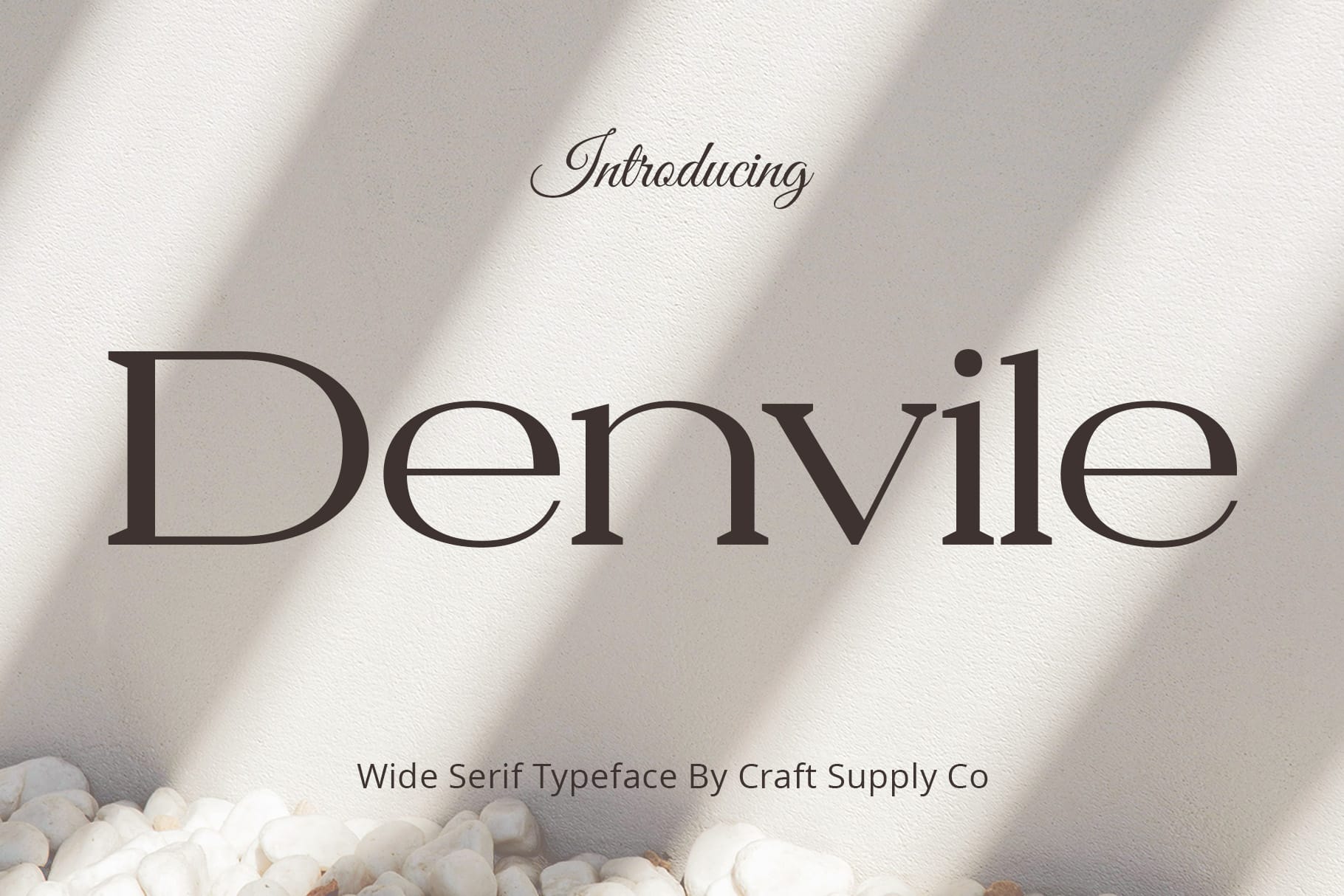 Denvile Font: Redefining Elegance with Wide Serif Mastery - Craft Supply Co