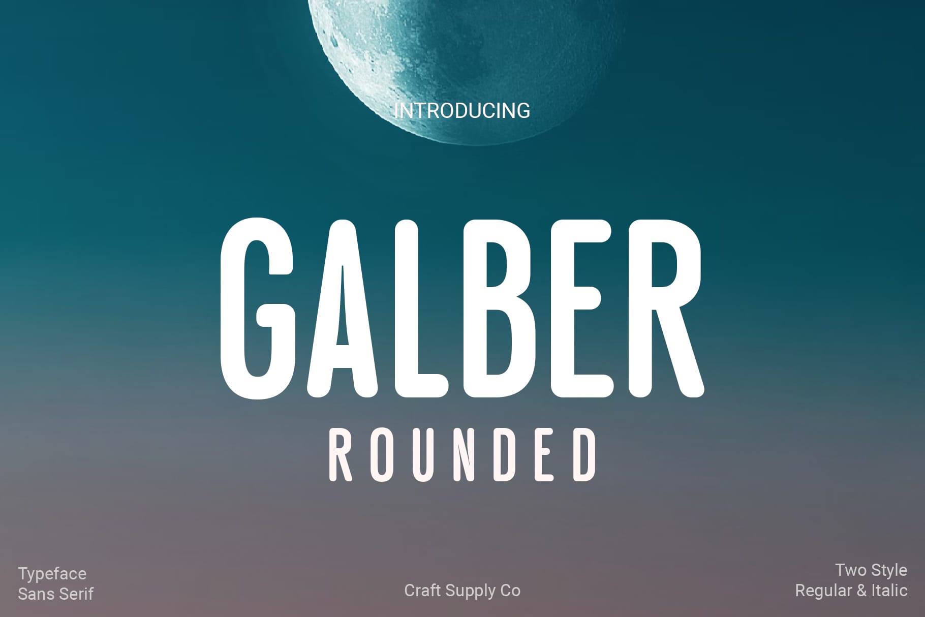 Galber Rounded: Friendly Condensed Sans Serif Font - Craft Supply Co