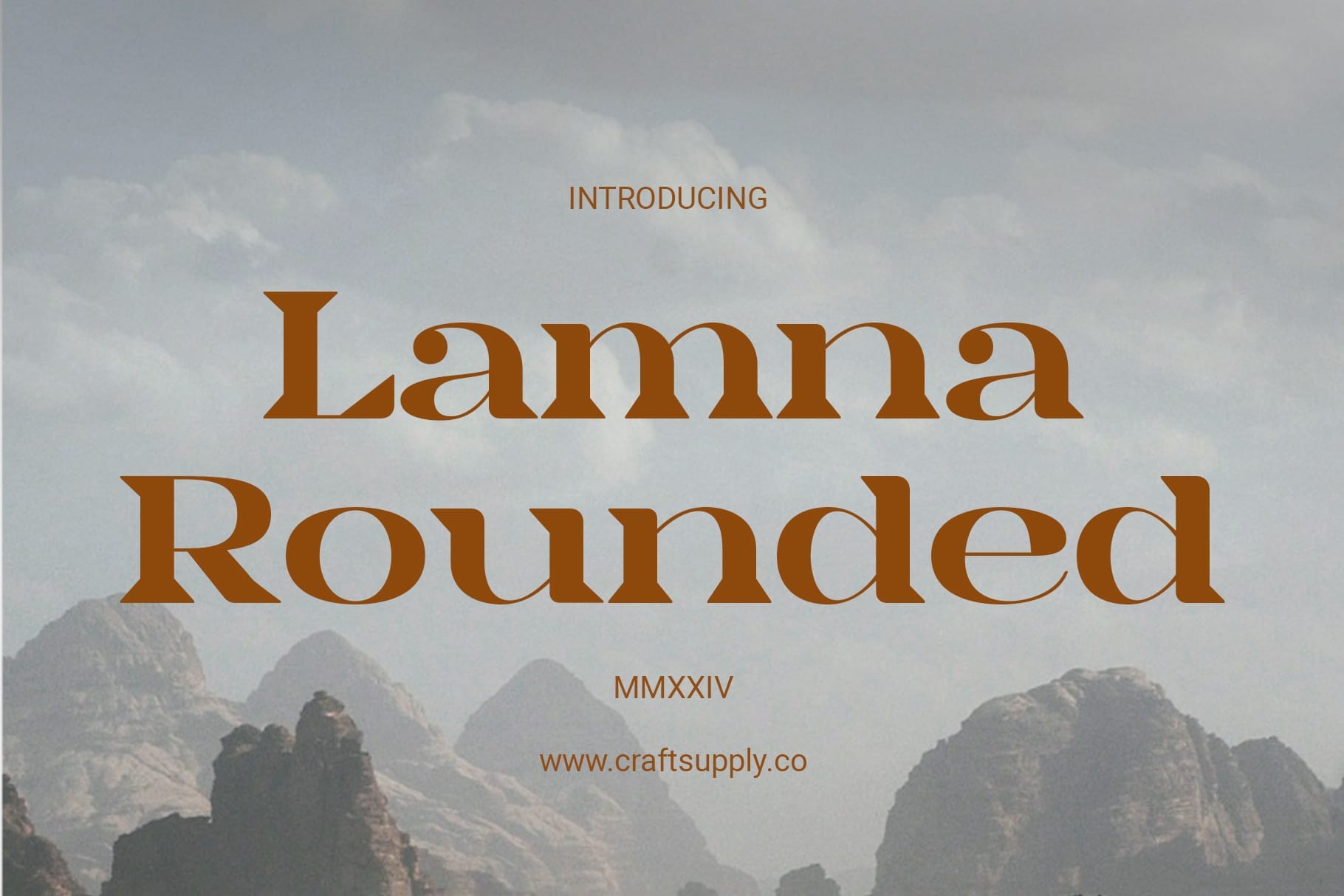 Lamna Rounded: Elegant High-Contrast Typeface - Craft Supply Co