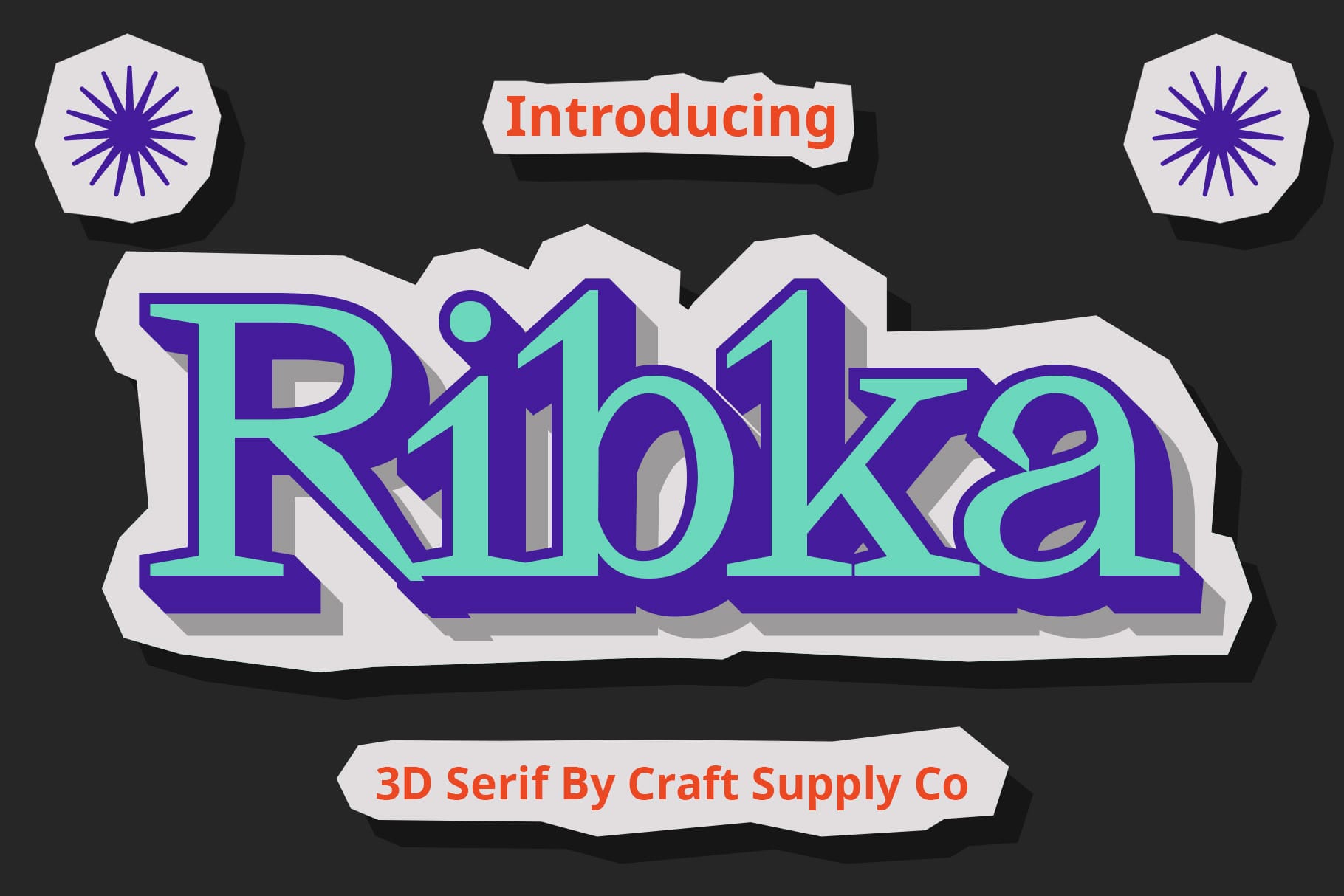 Ribka 3D: Precision Meets Dimensionality in Typography - Craft Supply Co