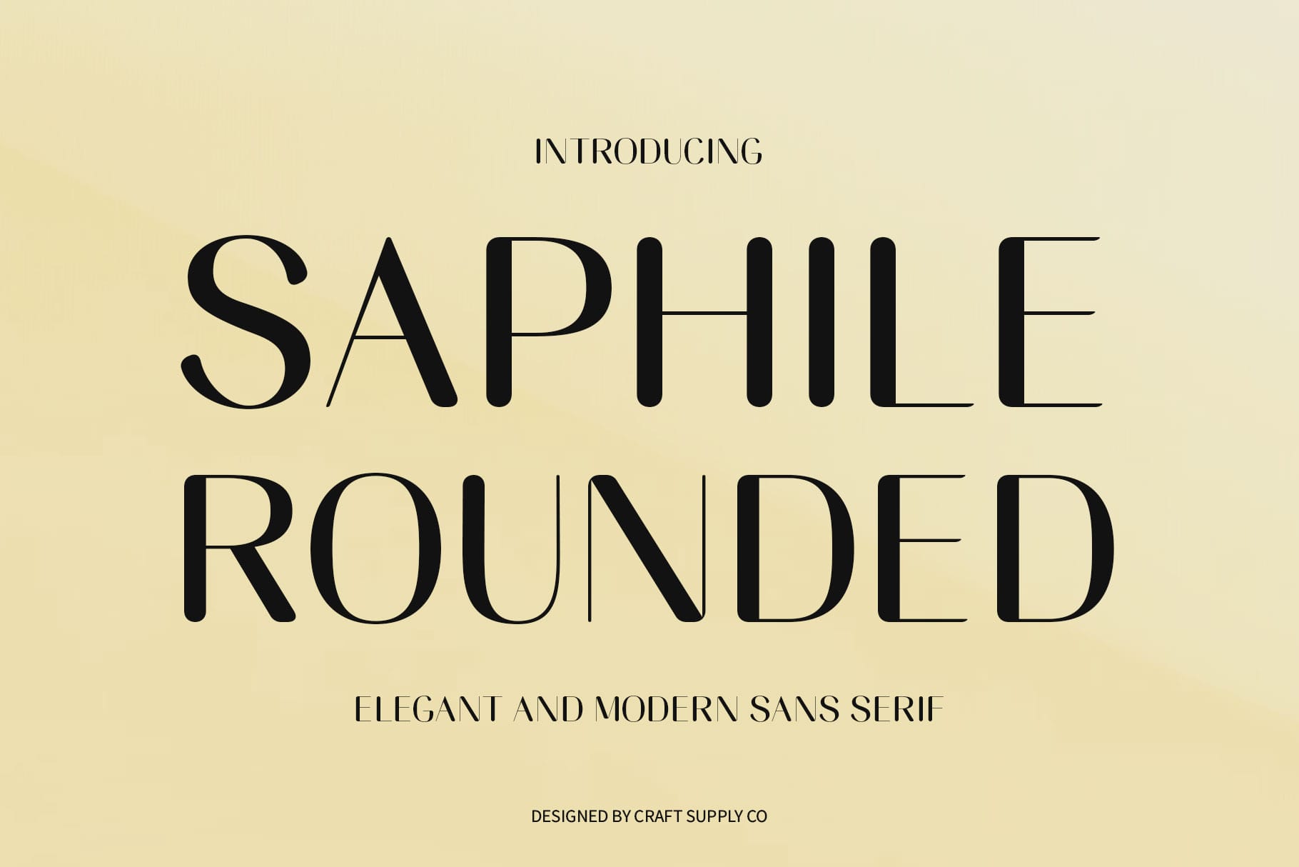 Saphile Rounded: Modern & Friendly Typeface - Craft Supply Co