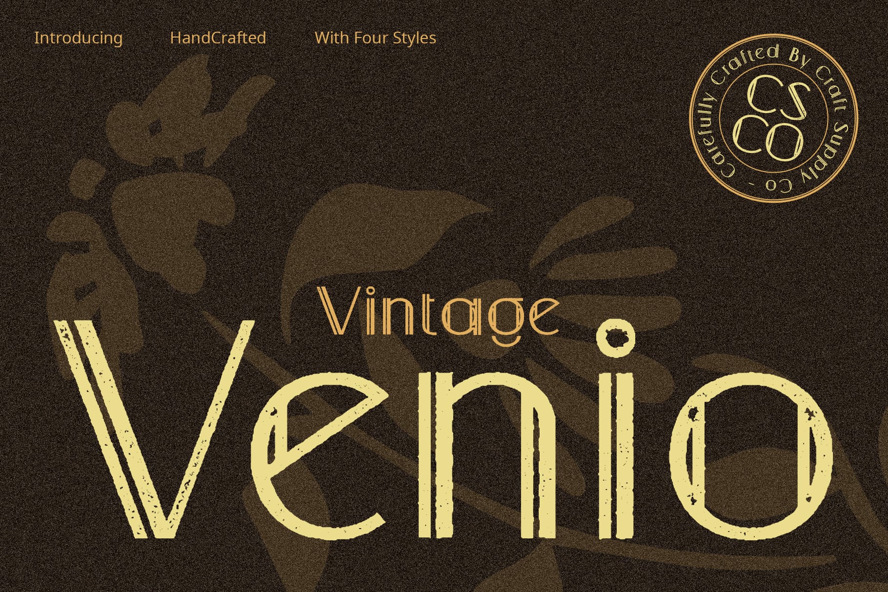 Venio Vintage: Art Deco Elegance in Fonts - Craft Supply Co