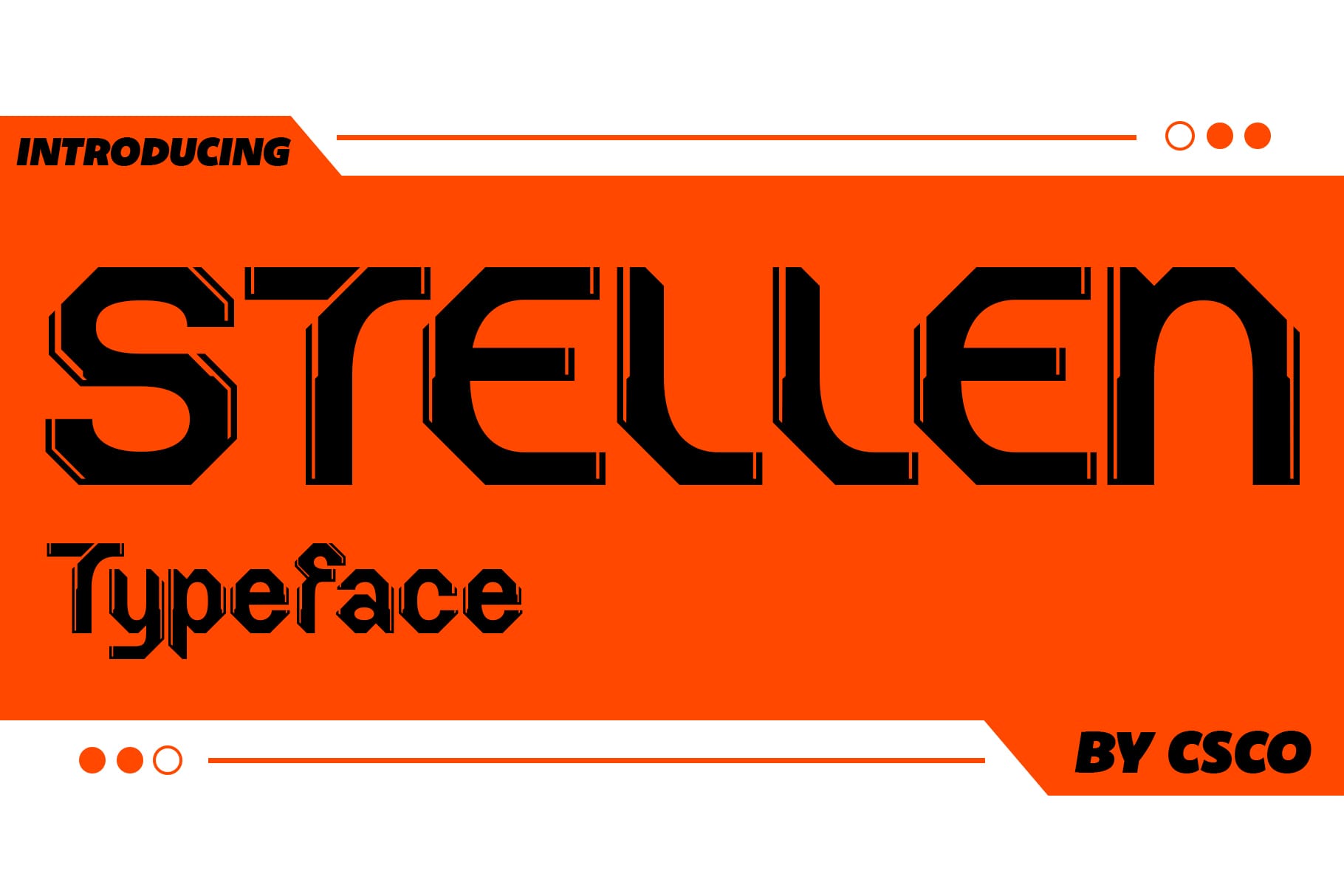 Stellen: Futuristic Font Inspired by Cyborg Life - Craft Supply Co