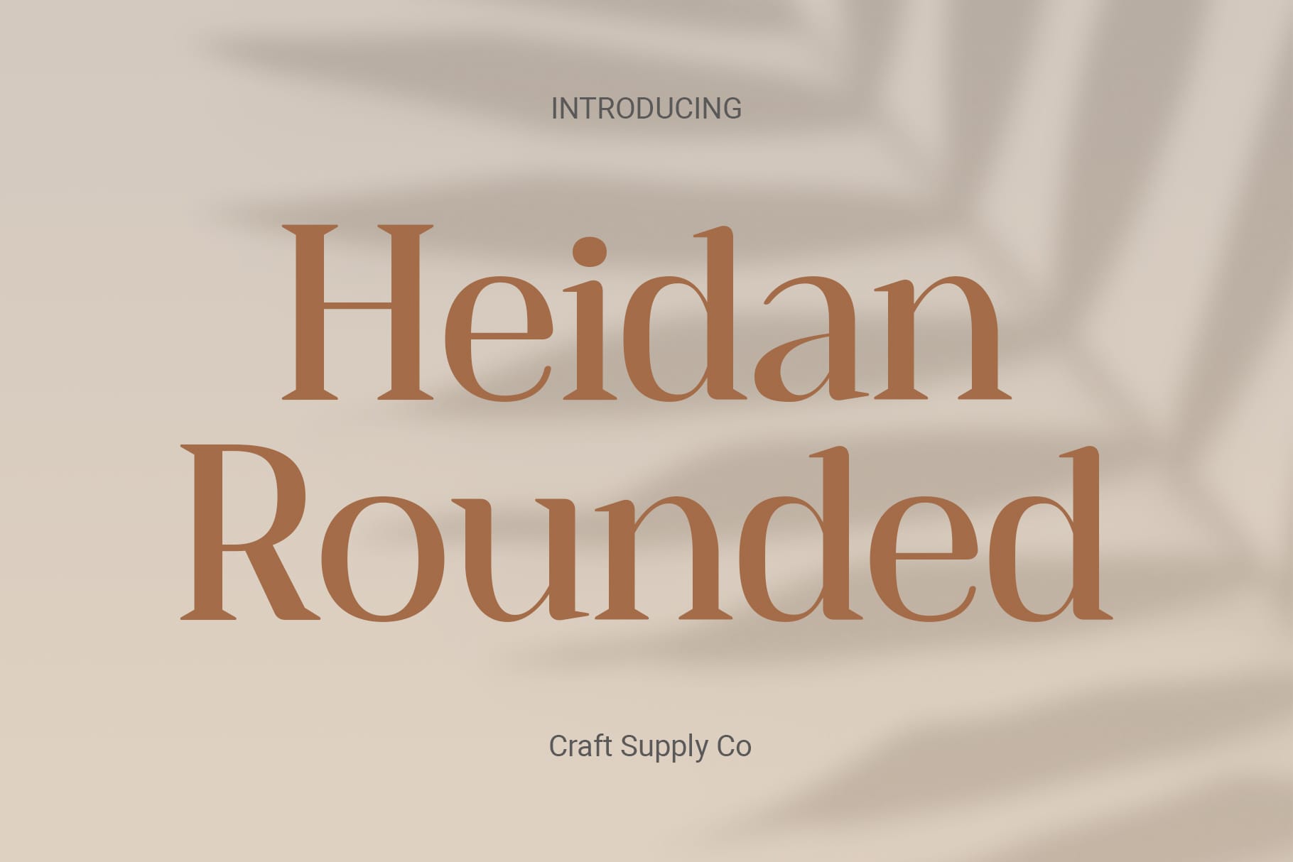 Heidan Rounded: Minimalist Serif Typeface with Elegance - Craft Supply Co