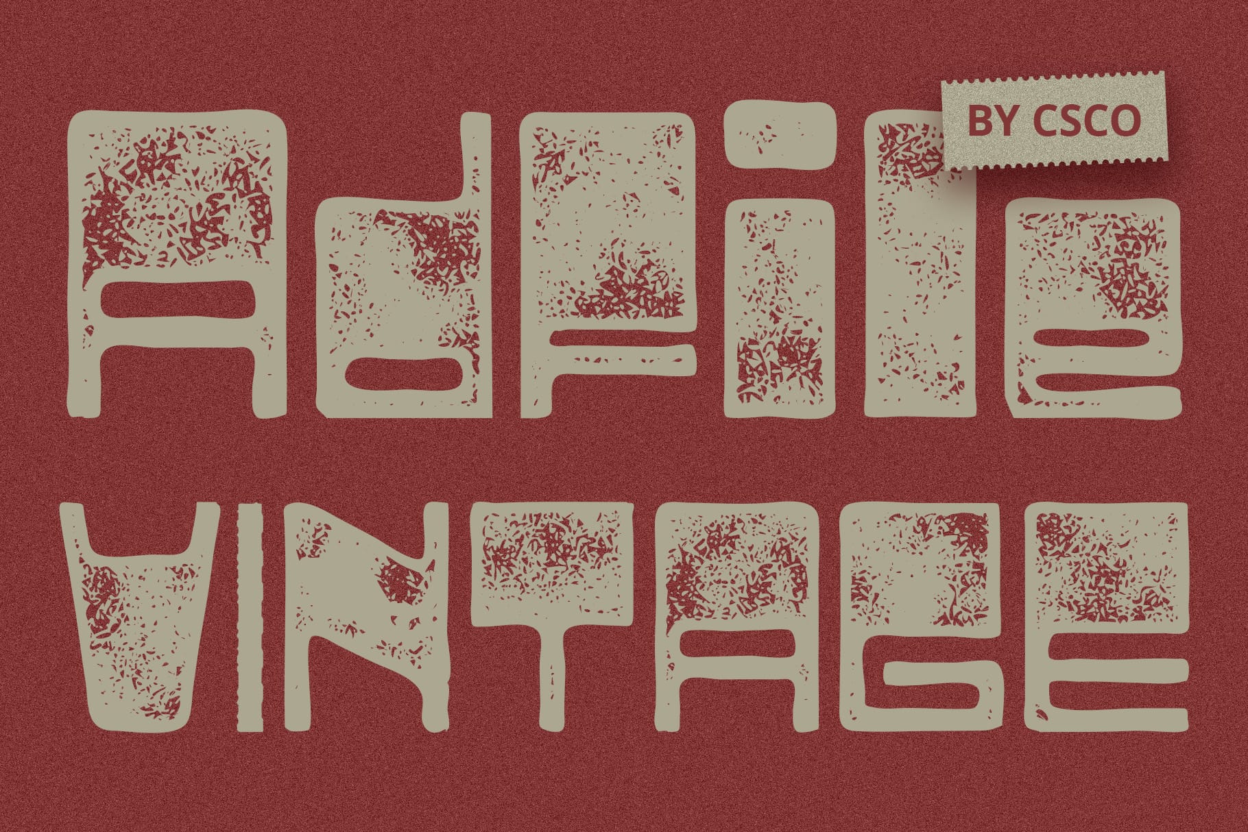 Adfile Vintage: Bold Retro Font - Craft Supply Co