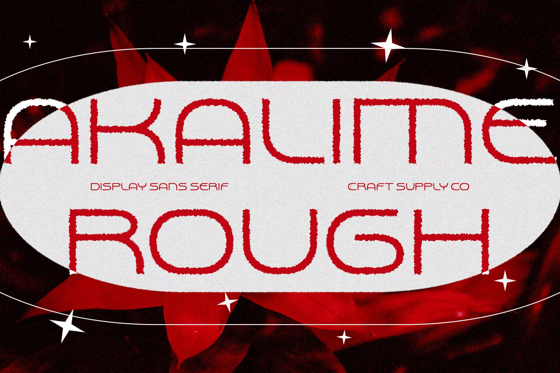 Akalime Rough: Modern Geometric Font with Rough Effect - Craft Supply Co