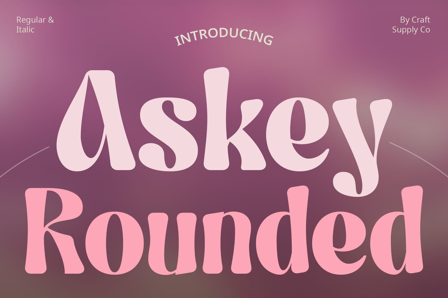 Askey Rounded: Funky Retro Sans Serif - Craft Supply Co