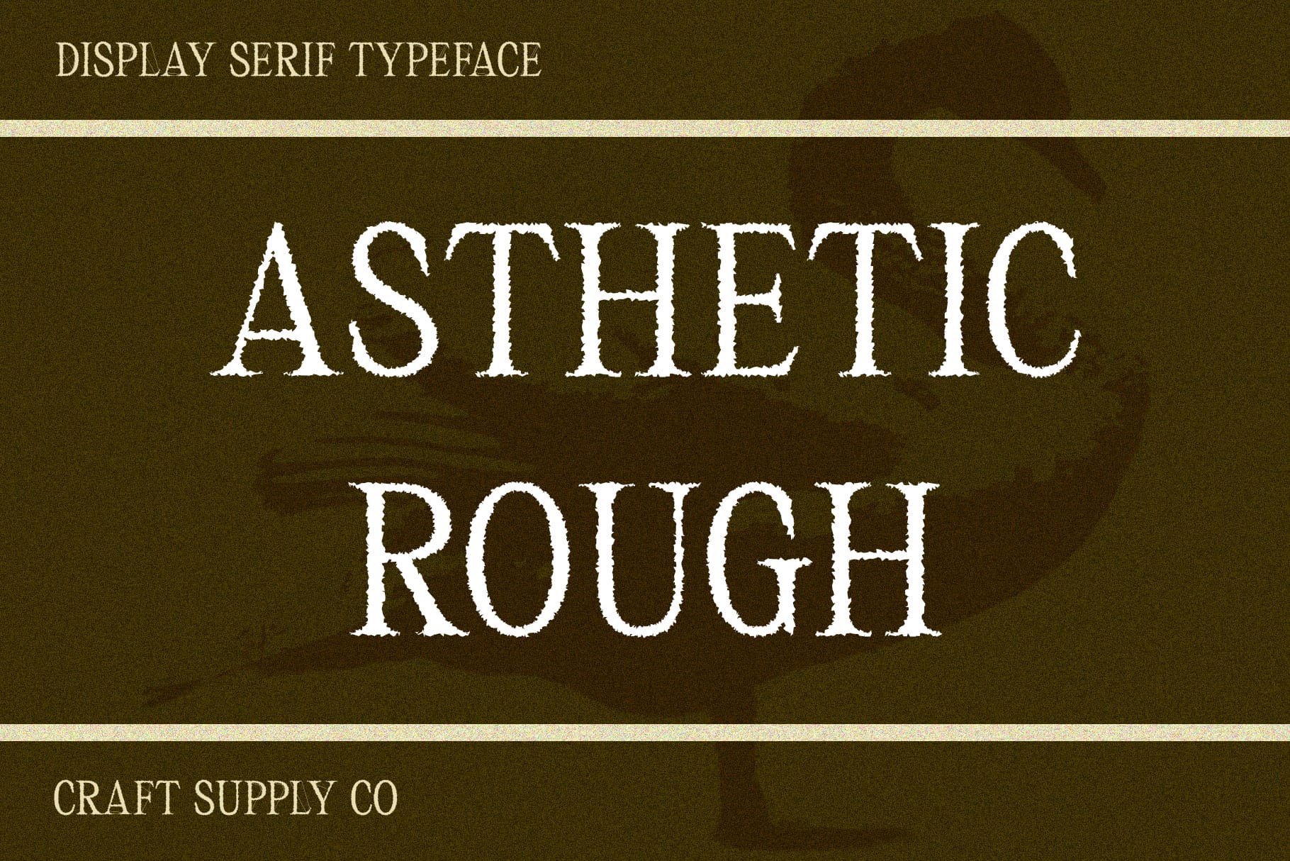 Asthetic Rough: Vintage Serif Font with Rough Effect - Craft Supply Co