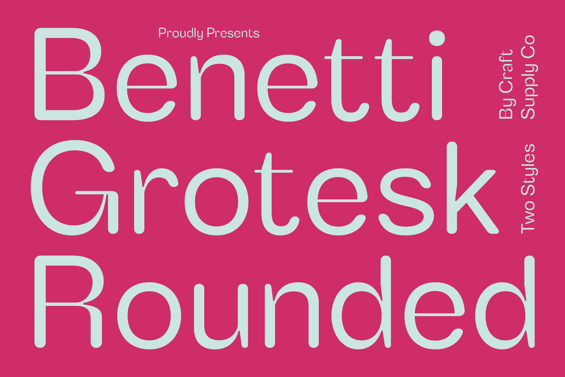 Benetti Grotesk Rounded: Sleek Versatility in Display Typography ...