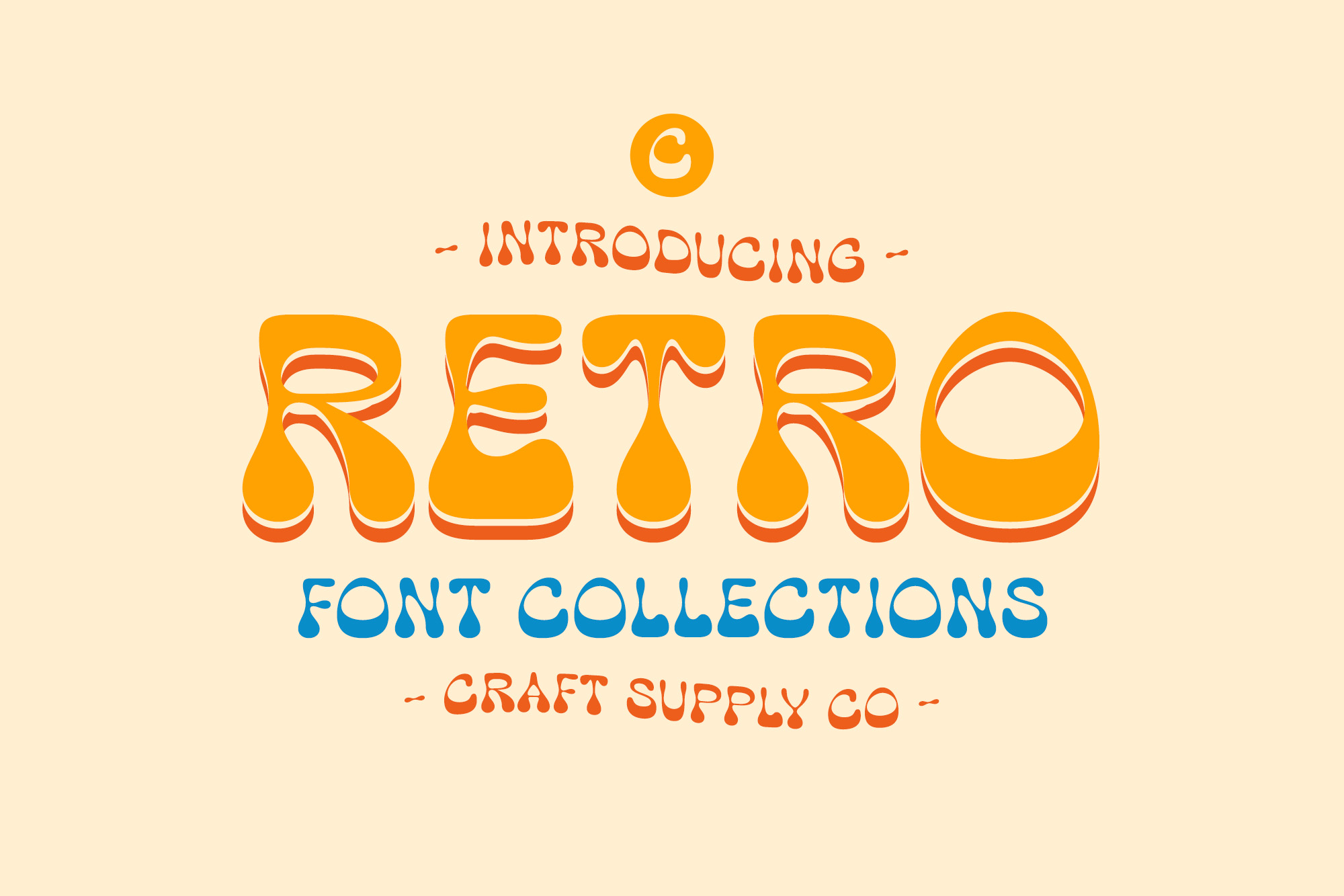 Retro Font Collections - Craft Supply Co