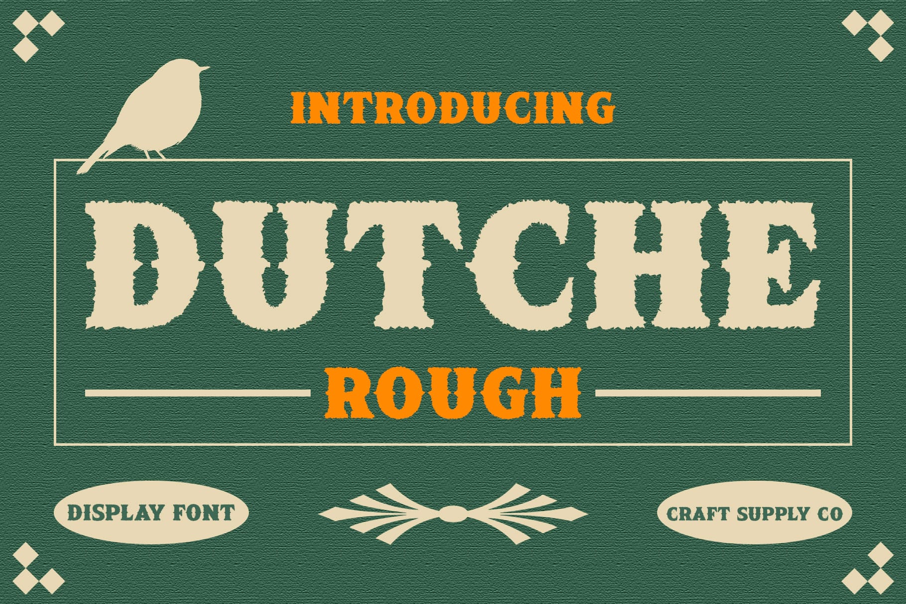 Dutche Rough: Vintage Serif Display Font - Craft Supply Co