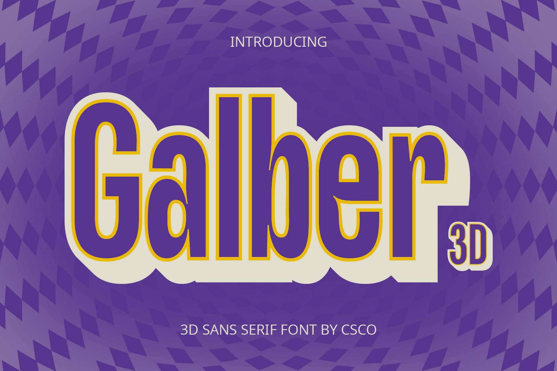 Galber 3D: Bold and Impactful Font for Versatile Display - Craft Supply Co
