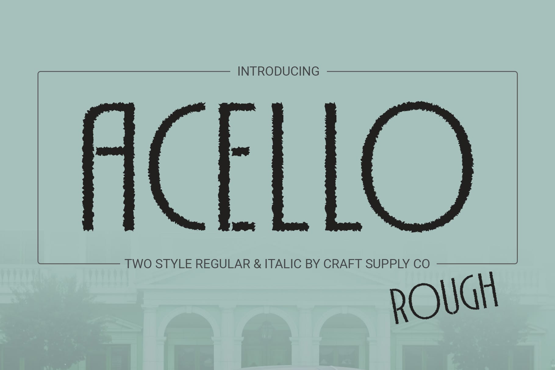 Make a Statement with Acello Rough Display Typeface - Craft Supply Co