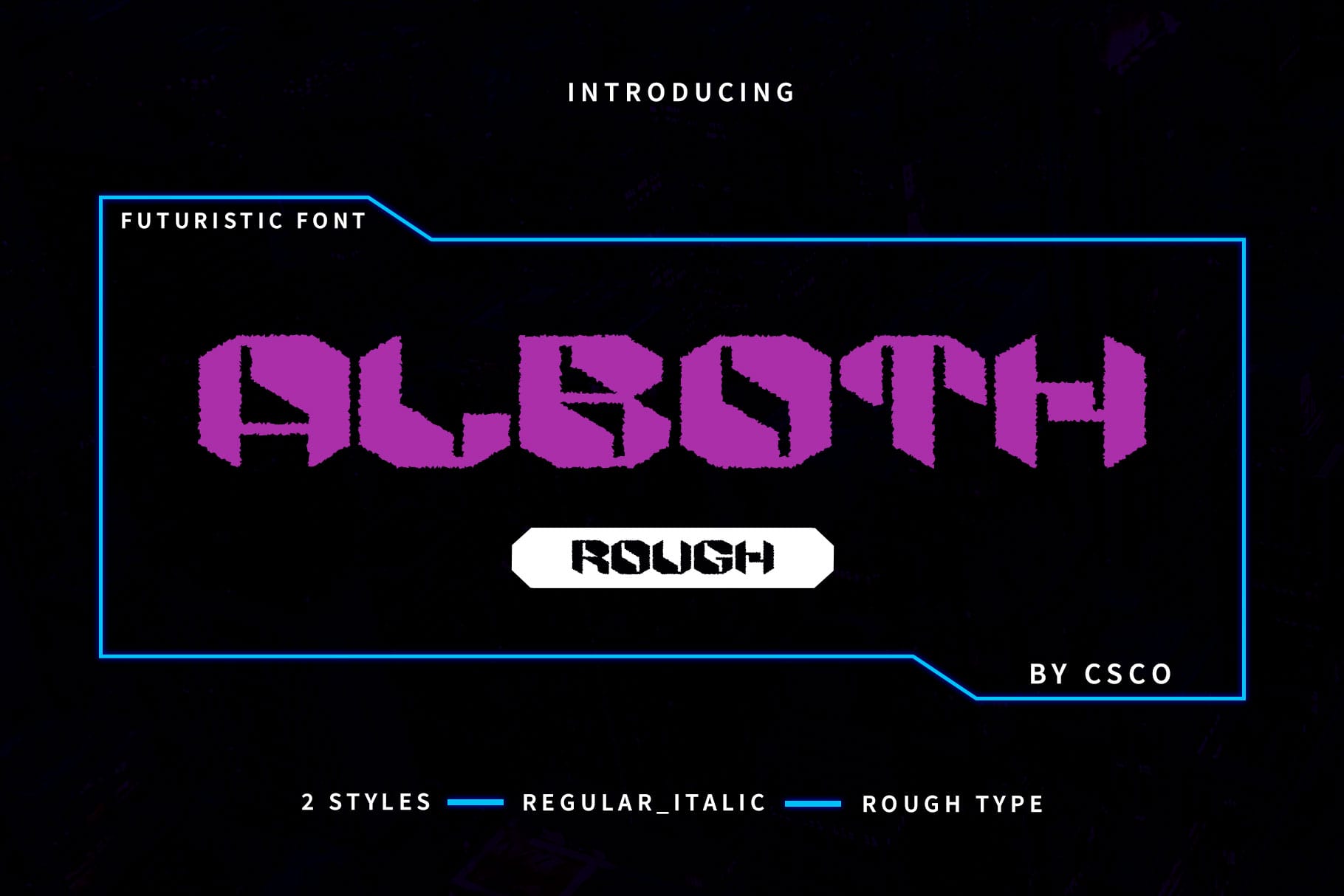 Shape the Future with Alboth Rough Display Typeface - Craft Supply Co