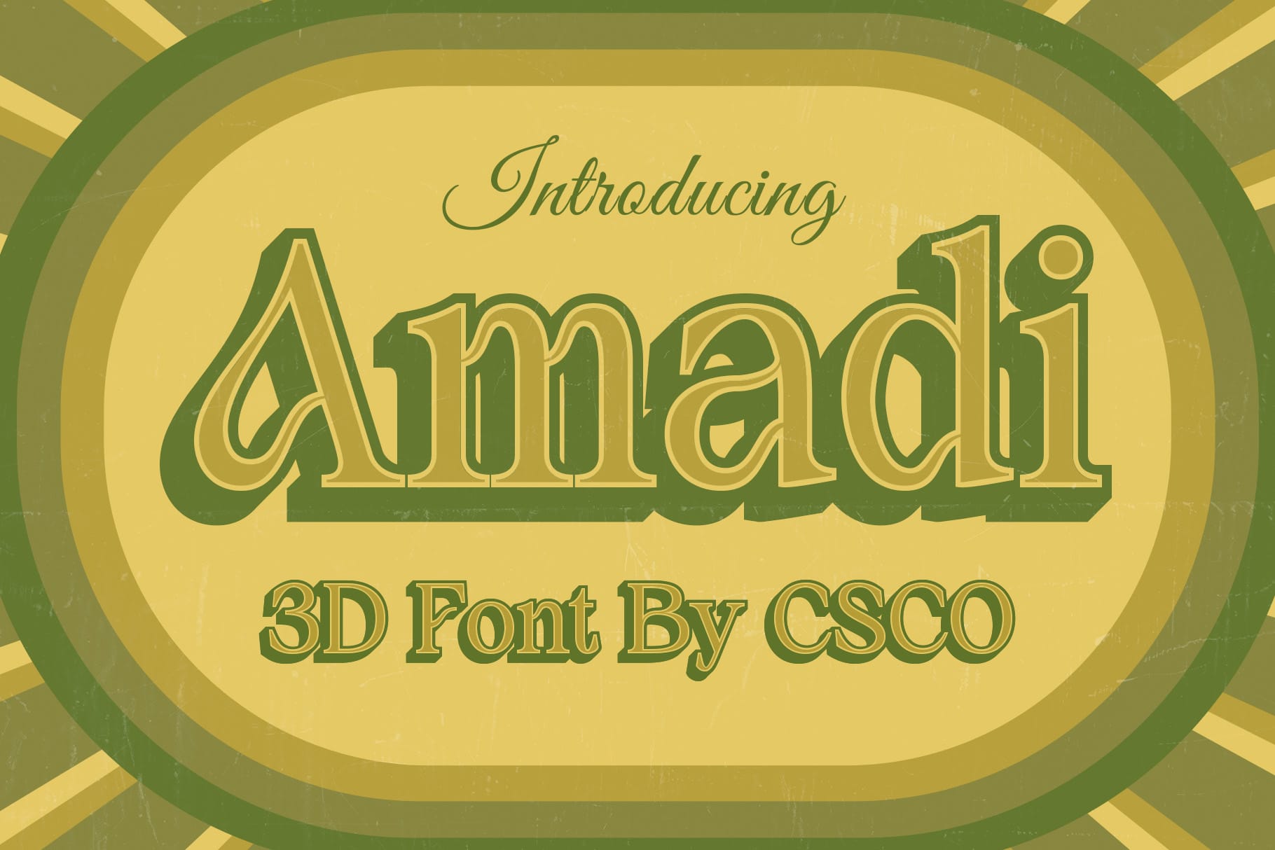 Amadi 3D: Bold Serif Font with Captivating 3D Effects - Craft Supply Co