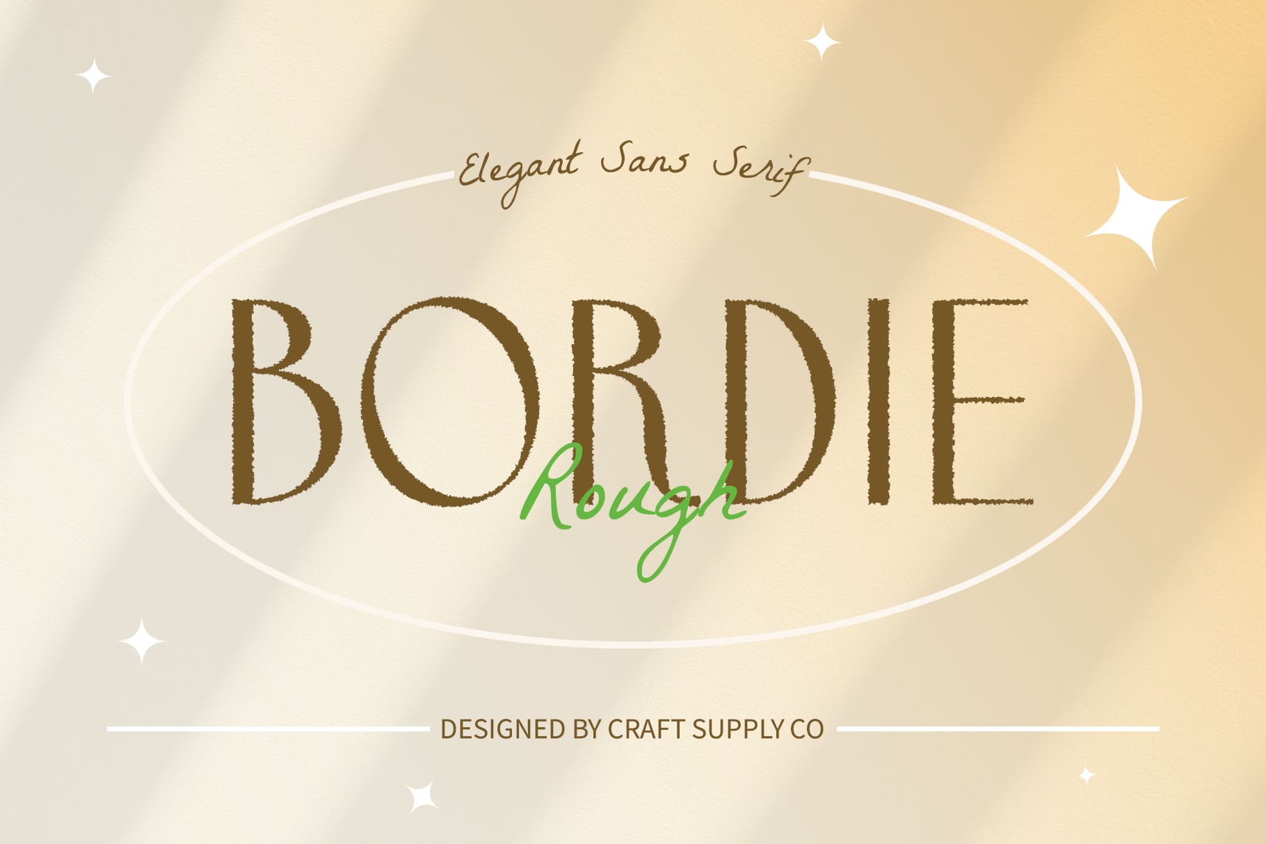 Bordie Rough: Vintage Condensed Display Typeface - Craft Supply Co