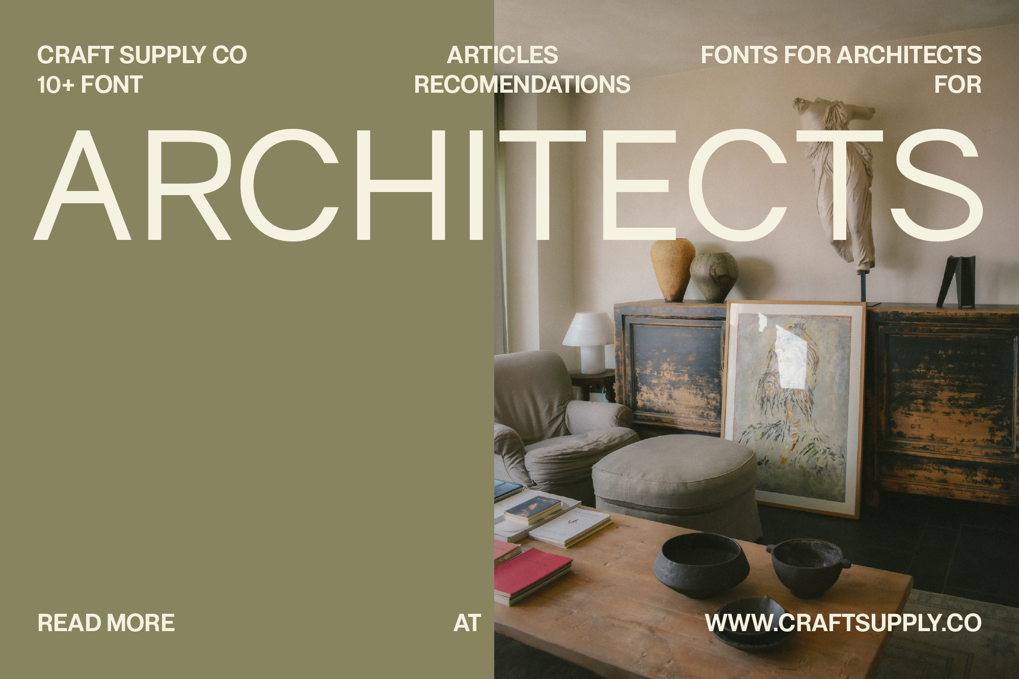 10+ Font Recomendations for Architects - Craft Supply Co
