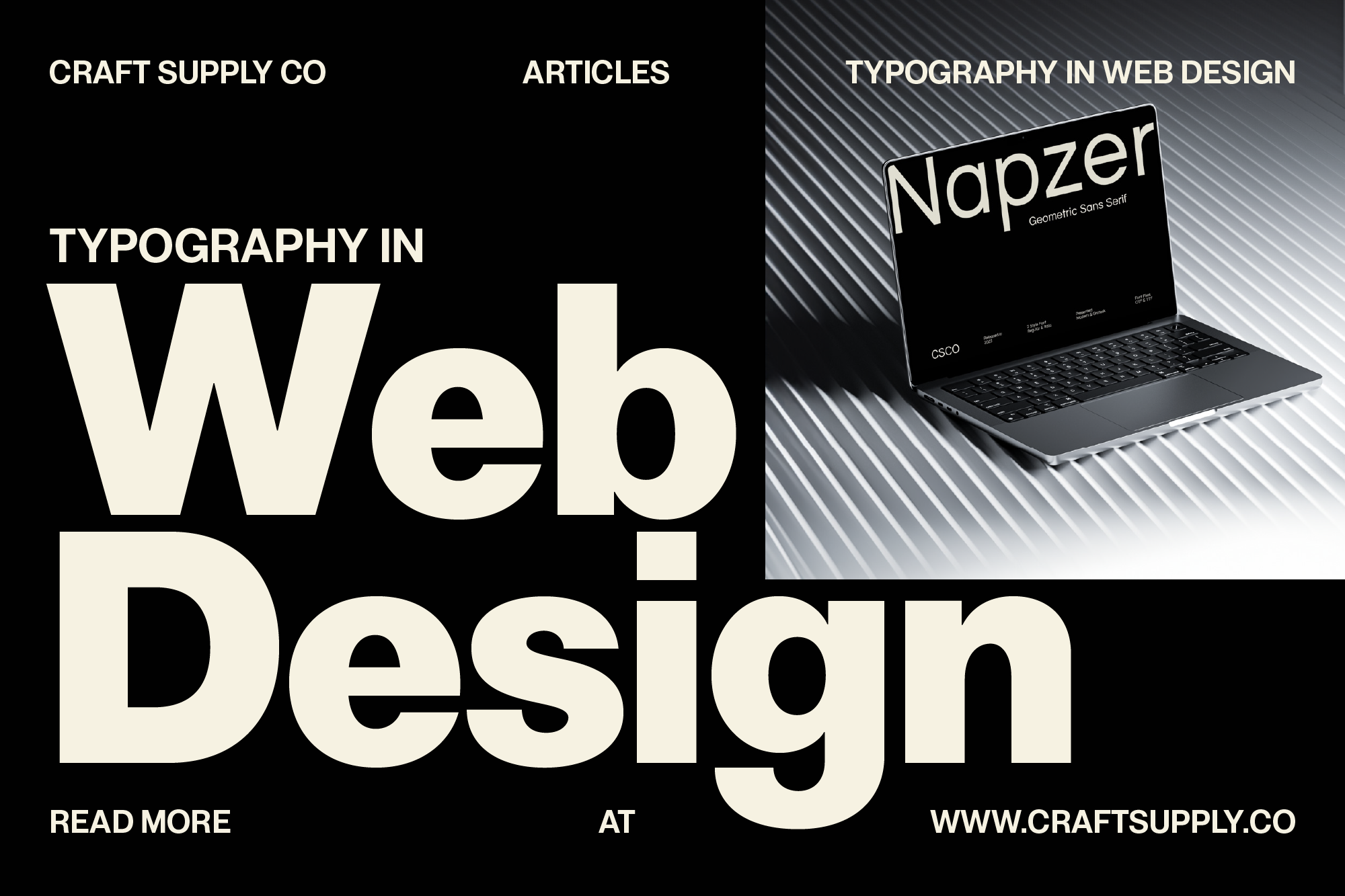 Typography in Web Design - Craft Supply Co