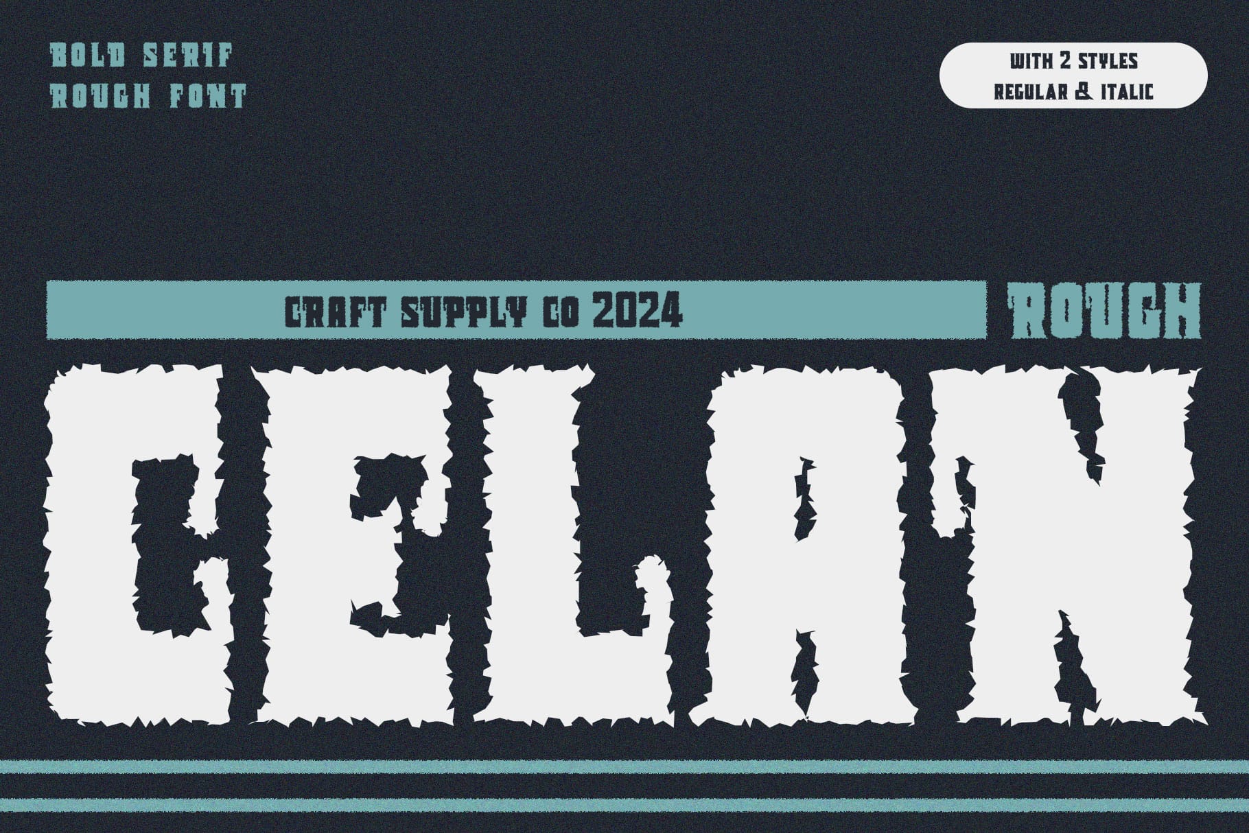 Command Attention with Celan Rough Display Font - Craft Supply Co