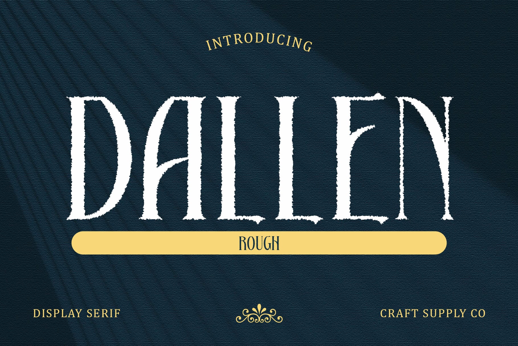 Elevate Your Designs with Dallen Rough Display Typeface - Craft Supply Co
