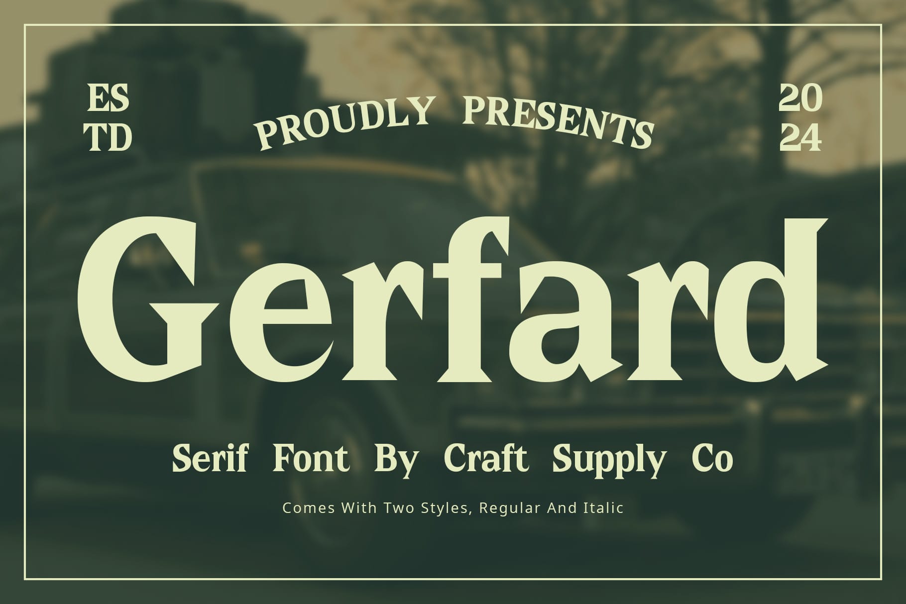 Command Attention with Gerfard Bold Serif Typeface - Craft Supply Co