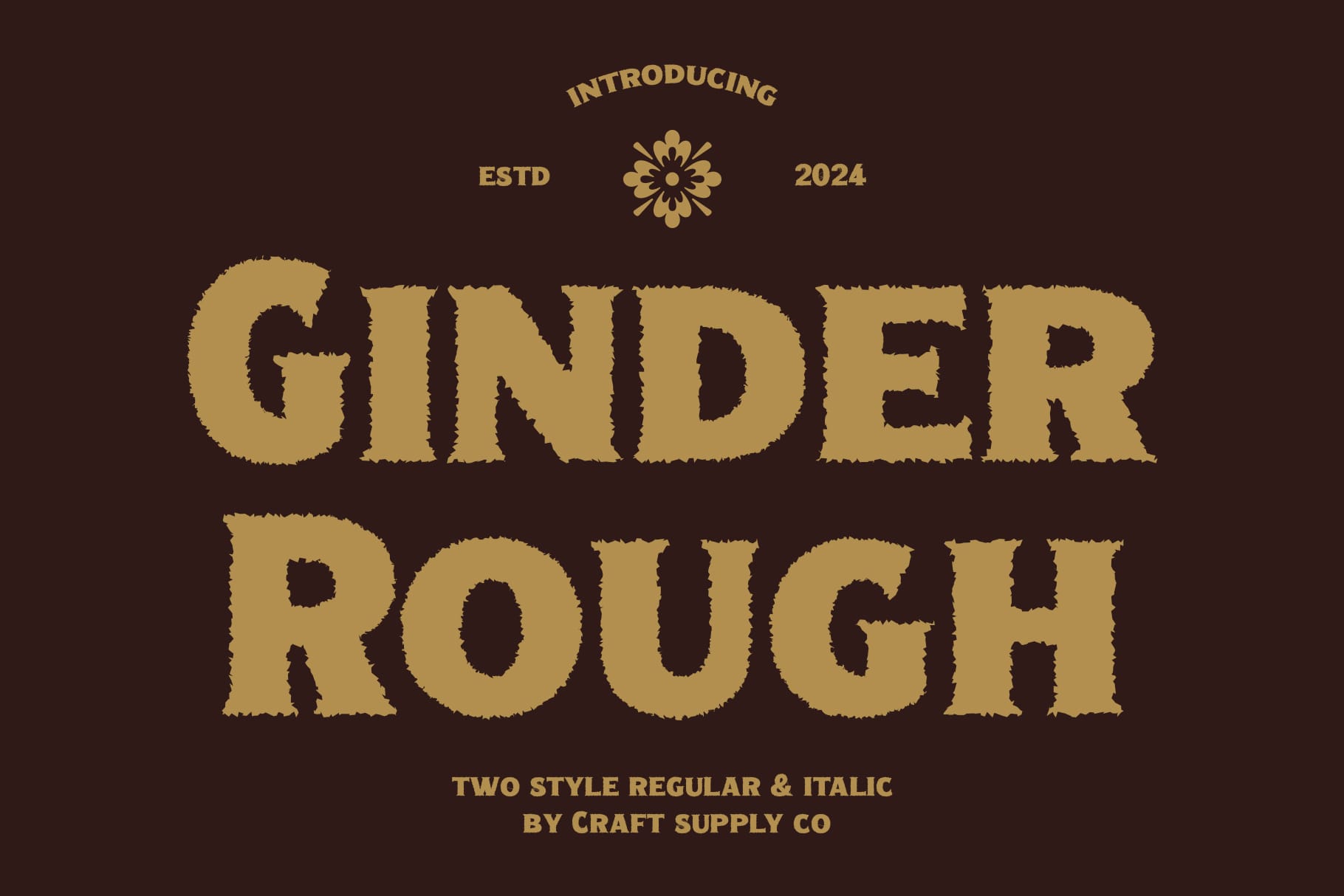 Ginder Rough: Vintage-Inspired Display Typeface - Craft Supply Co