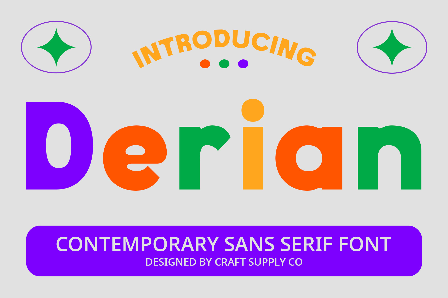 Derian Contemporary Font for Modern Designs- Craft Supply Co