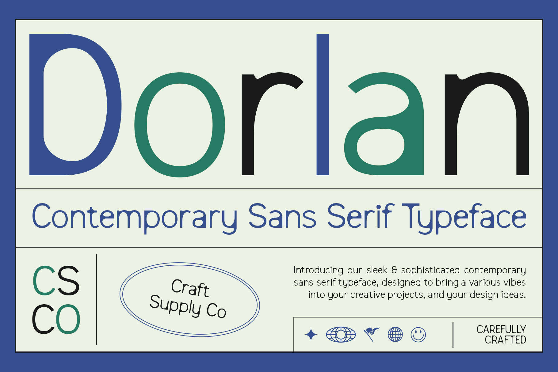Dorlan - Contemporary Sans: A Fresh Take on Modern Typography - Craft ...
